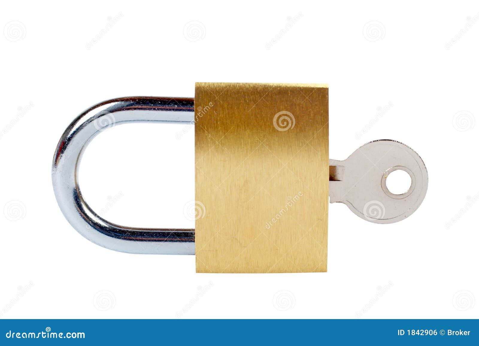 Locked padlock stock photo. Image of guard, isolated, prevention - 1842906