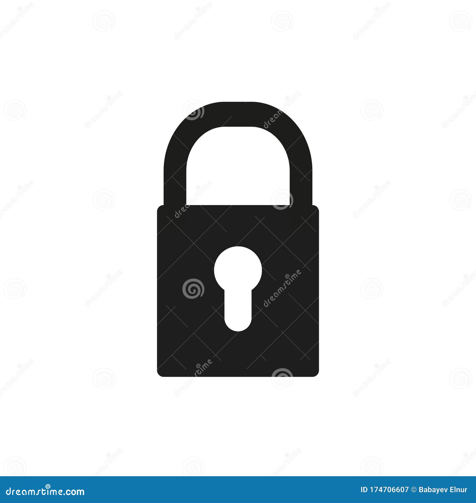 Locked Padlock Icon. One of Simple Collection Icons for Websites, Web ...