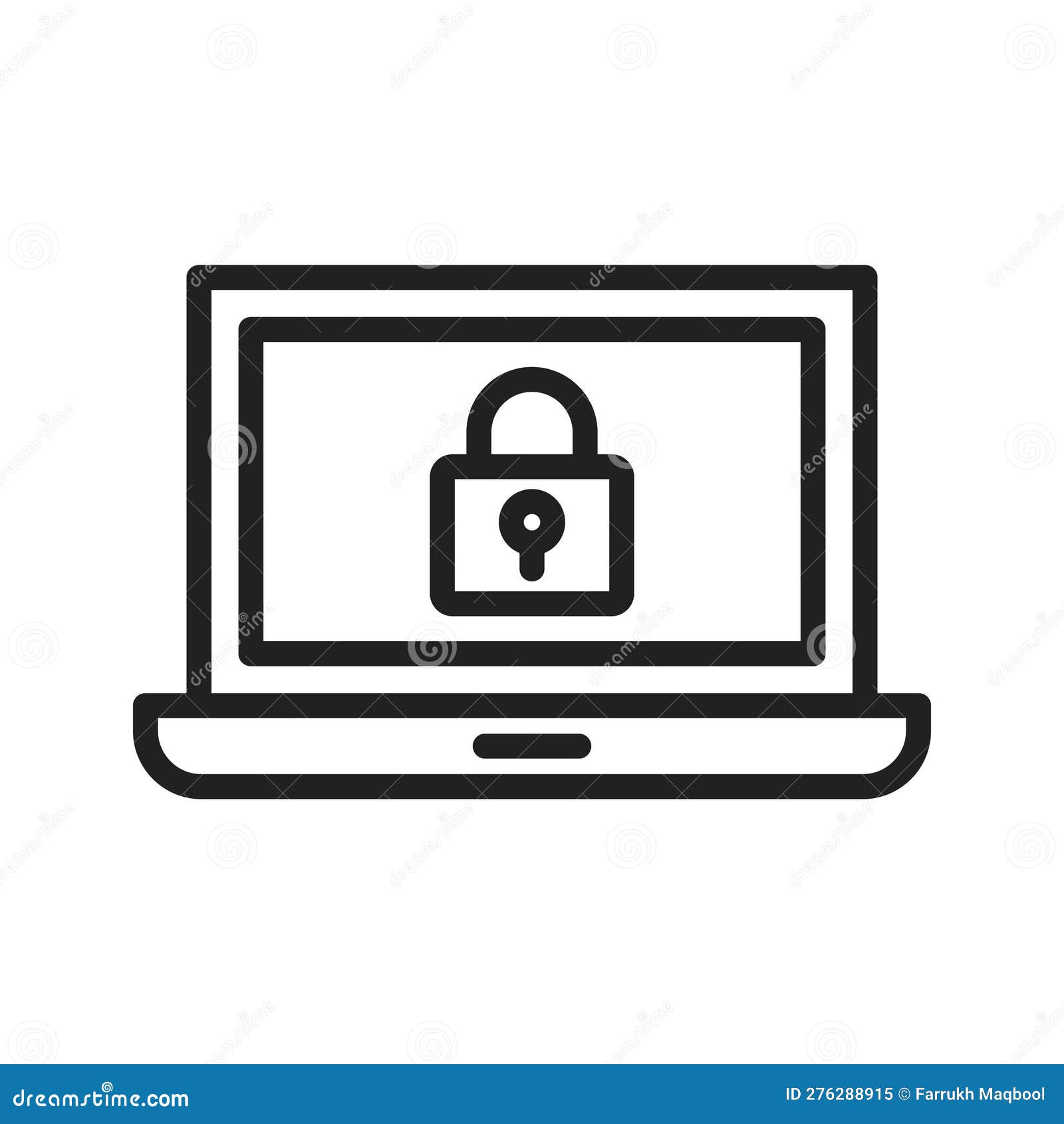 Locked System Icon Vector Image. Suitable for Mobile Apps, Web Apps and ...