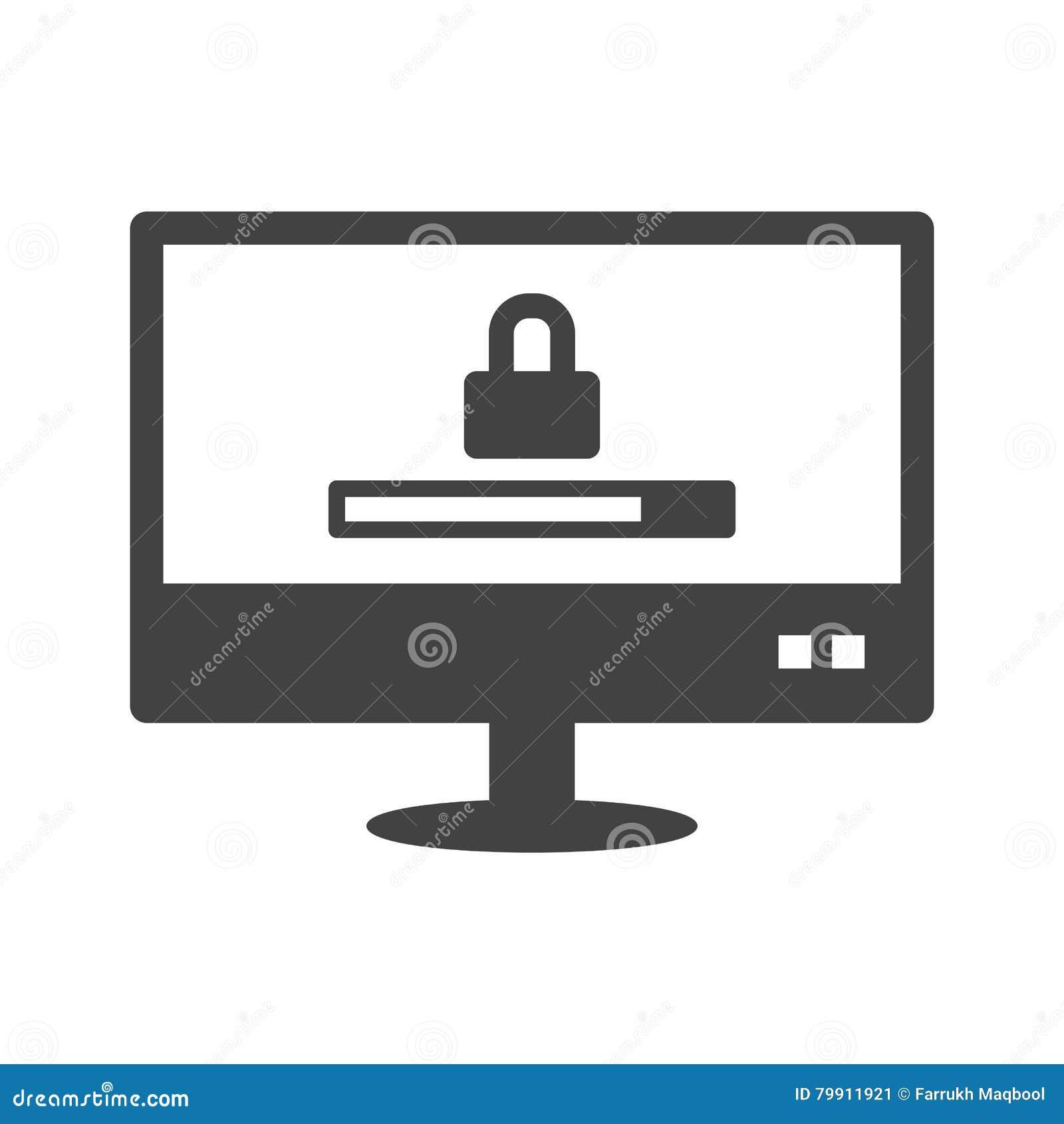 Locked System stock vector. Illustration of safe, design - 79911921