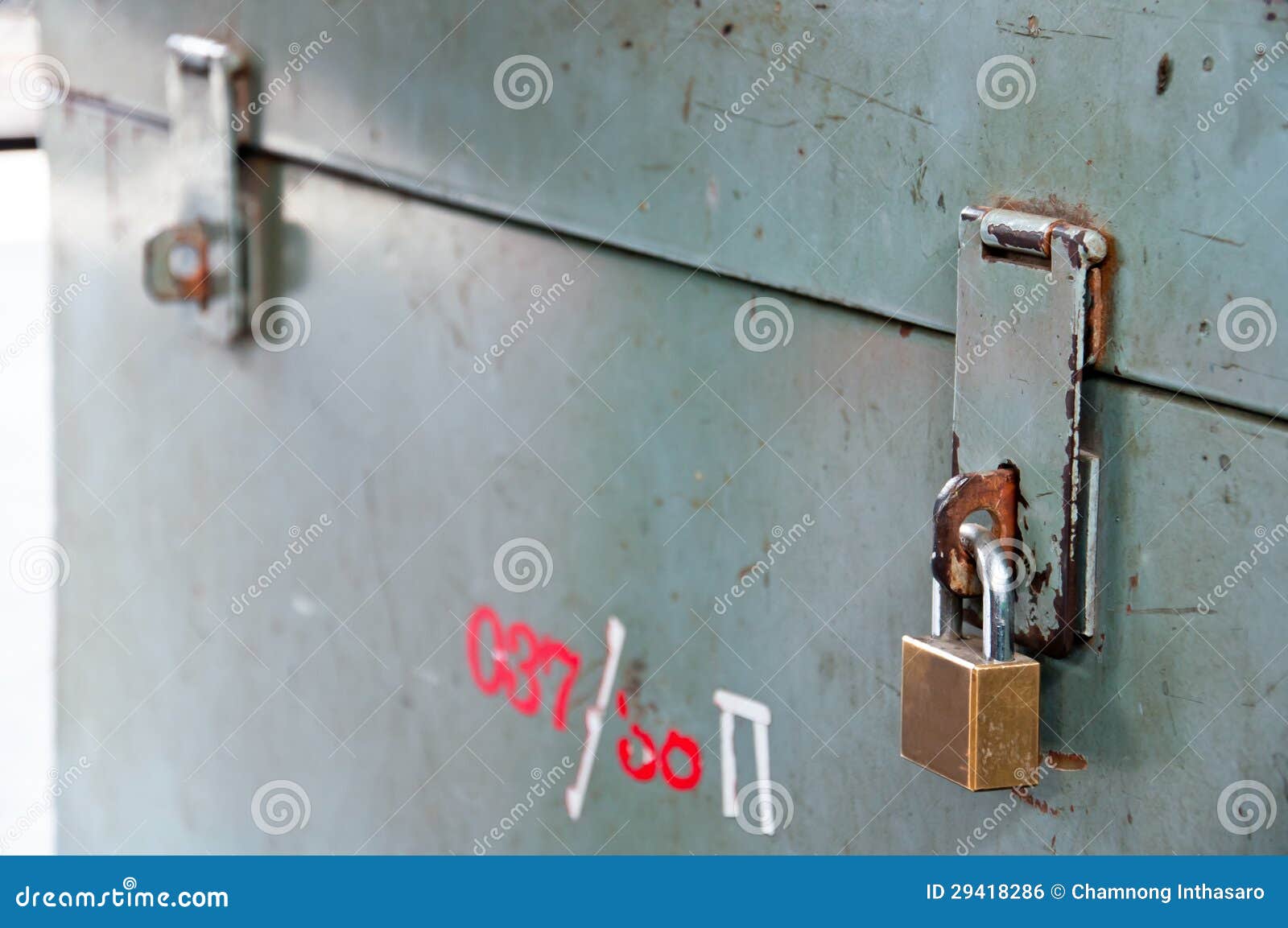 Locked and unlocked box stock photo. Image of unlock - 29418286