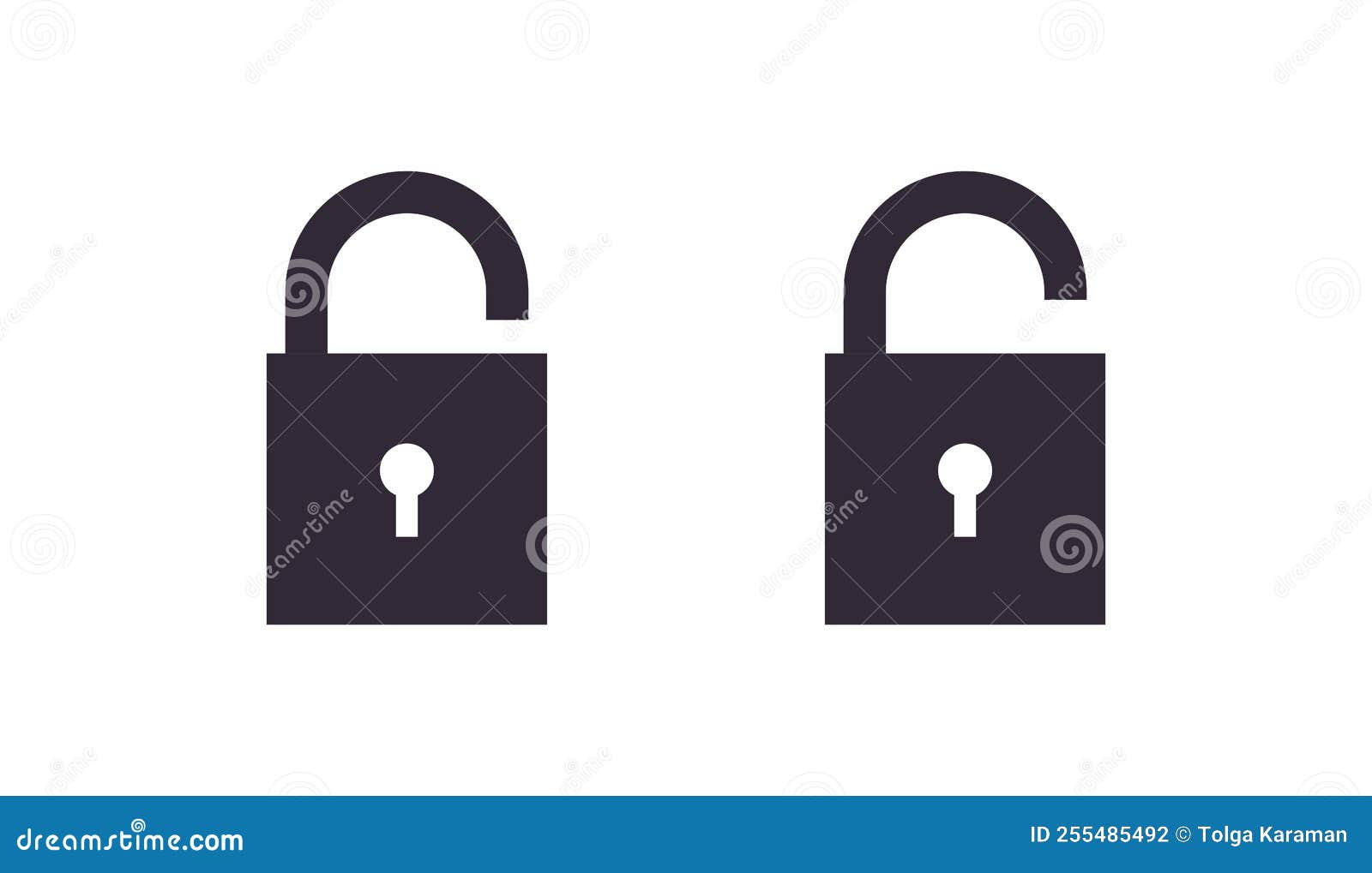 Locked and Unlocked Symbol Padlock Icon. Stock Vector - Illustration of ... Locked and Unlocked Symbol Padlock Icon. Stock Vector - Illustration of ...