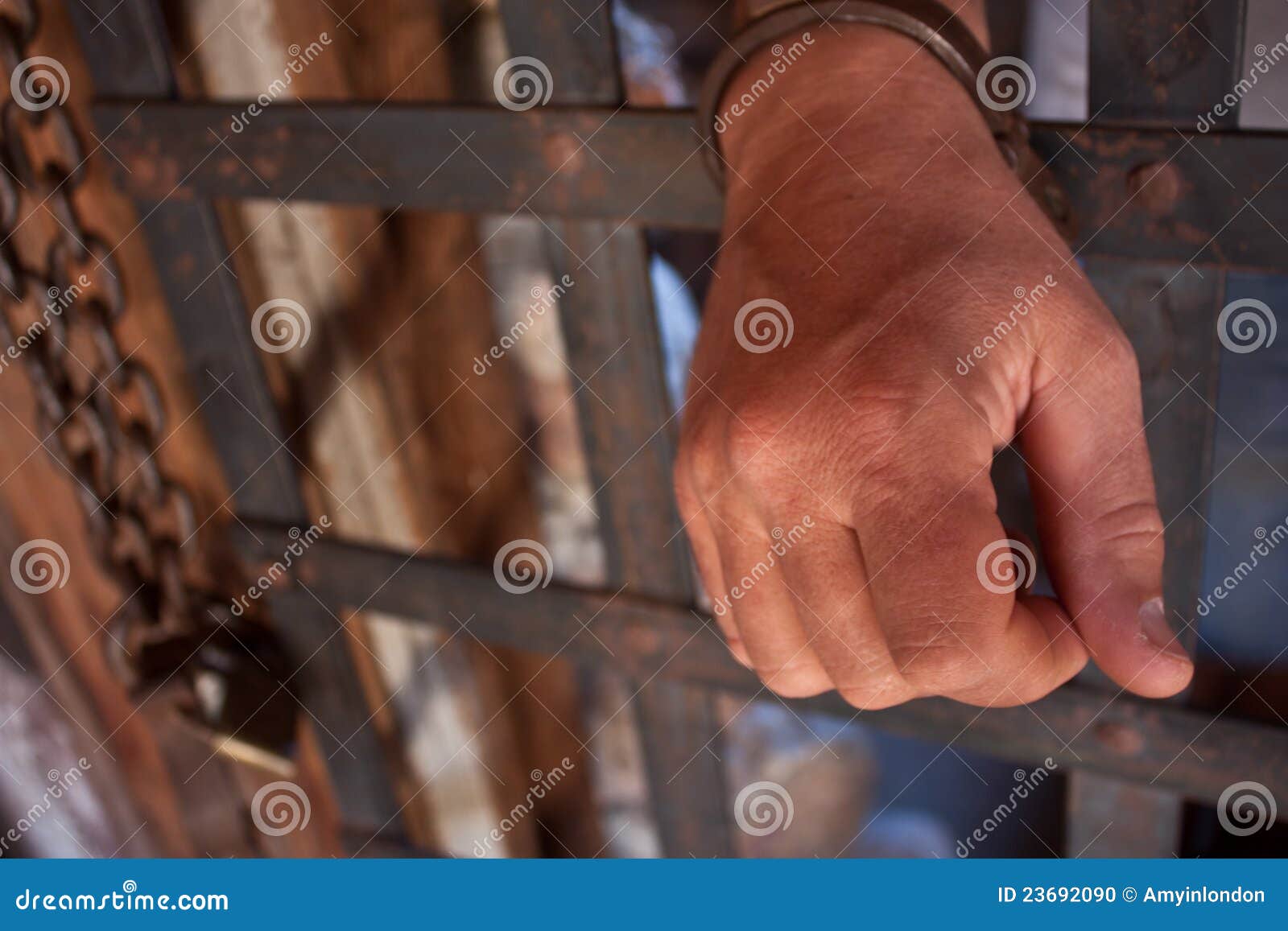 Locked Up stock photo. Image of crime, penitentiary, hand - 23692090