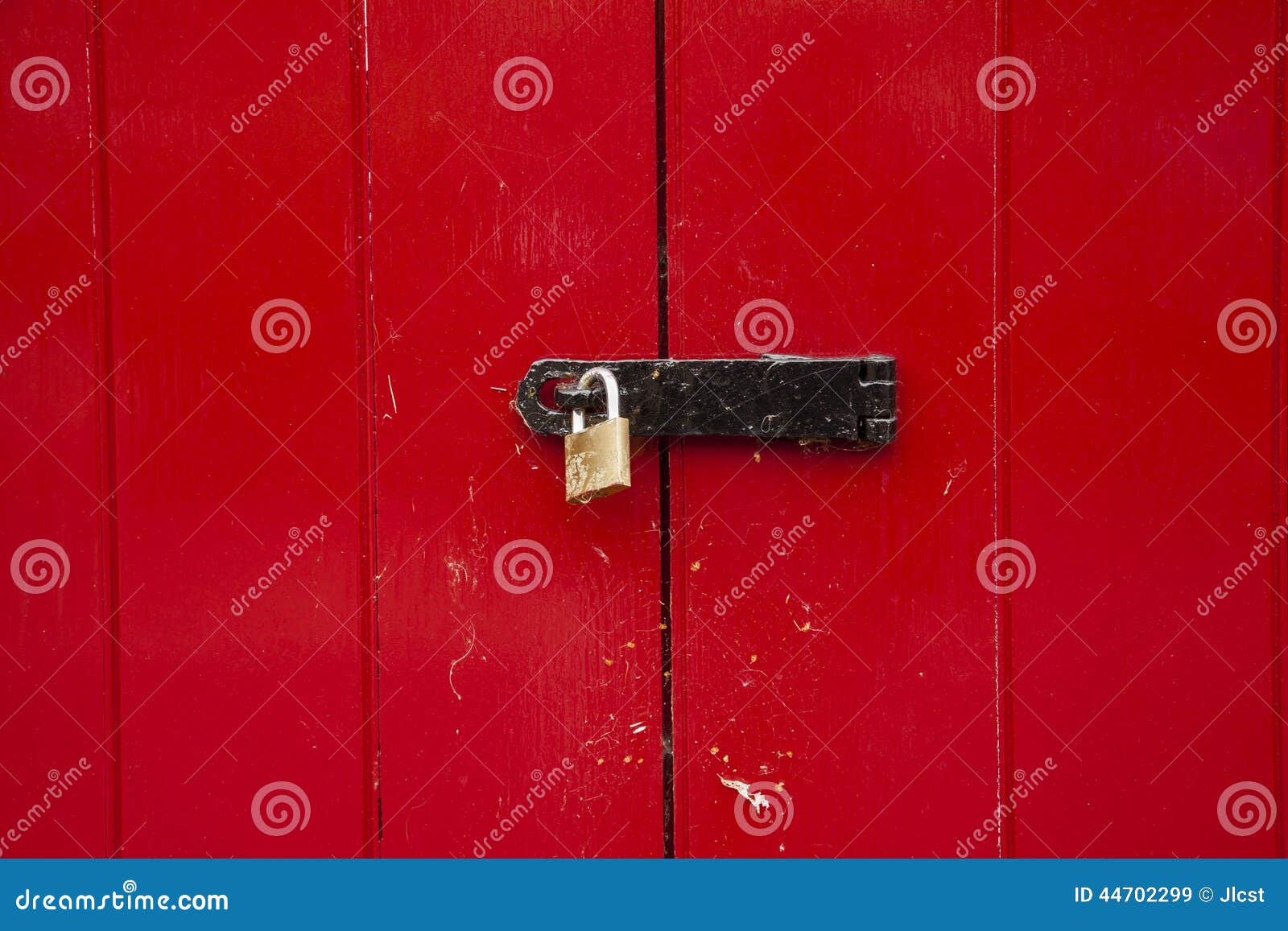 Locked up red door stock image. Image of closeup, doorway - 44702299