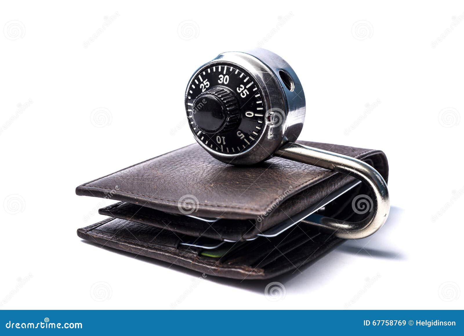 Locked wallet stock image. Image of business, leather - 67758769