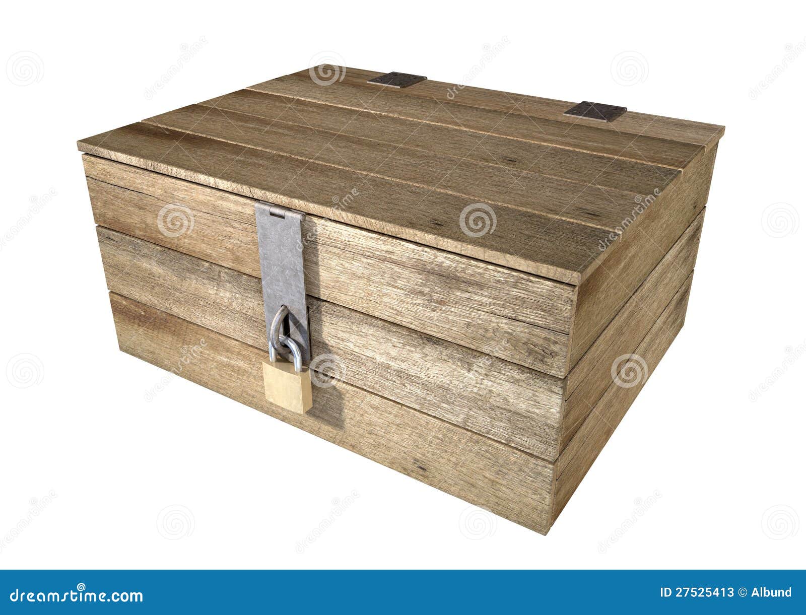 Locked Wooden Chest stock image. Image of security, hinge - 27525413