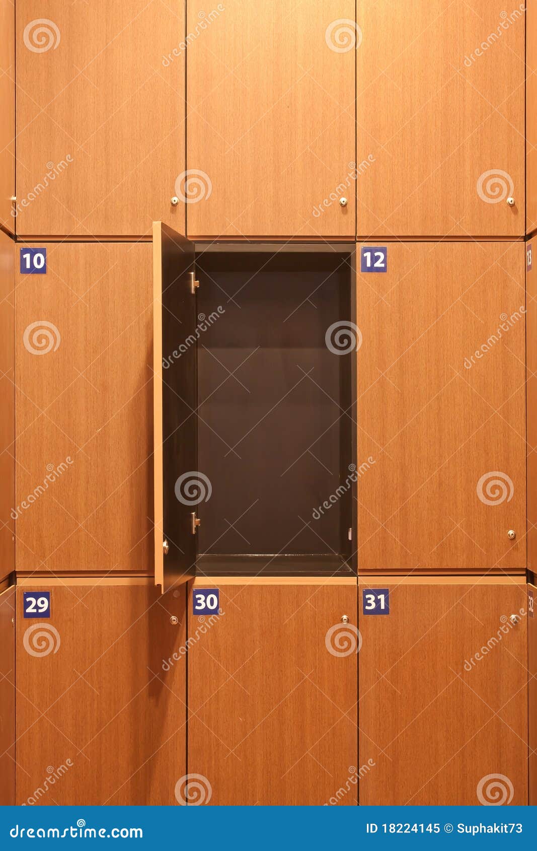 Locker stock image. Image of locker, wooden, brown, security - 18224145
