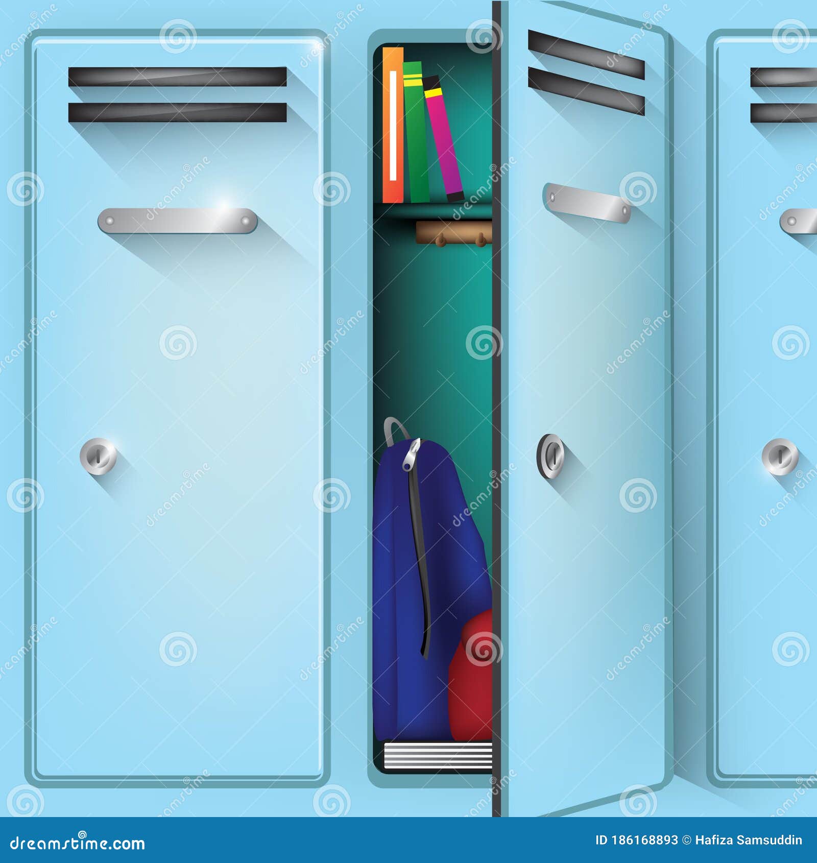 Organized Locker Clipart