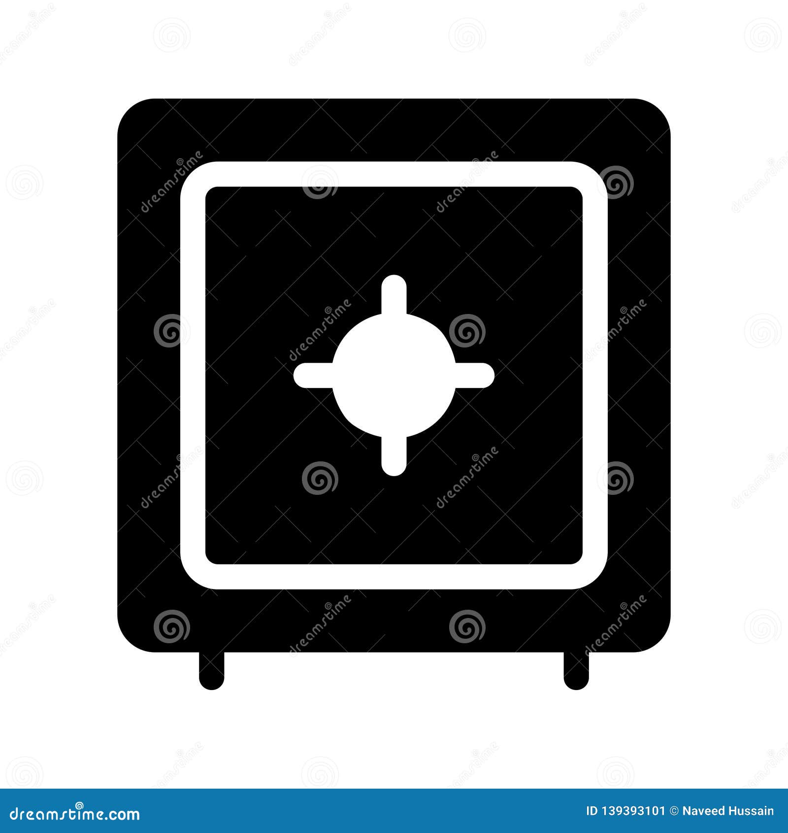 Locker Flat Glyps Vector Icon Stock Vector - Illustration of design ...