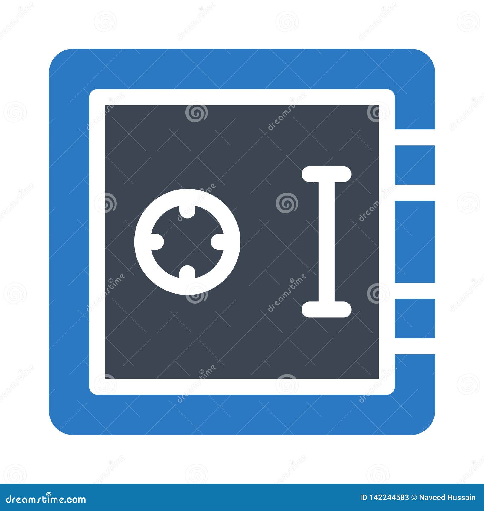Locker Glyph Color Flat Vector Icon Stock Illustration - Illustration ...