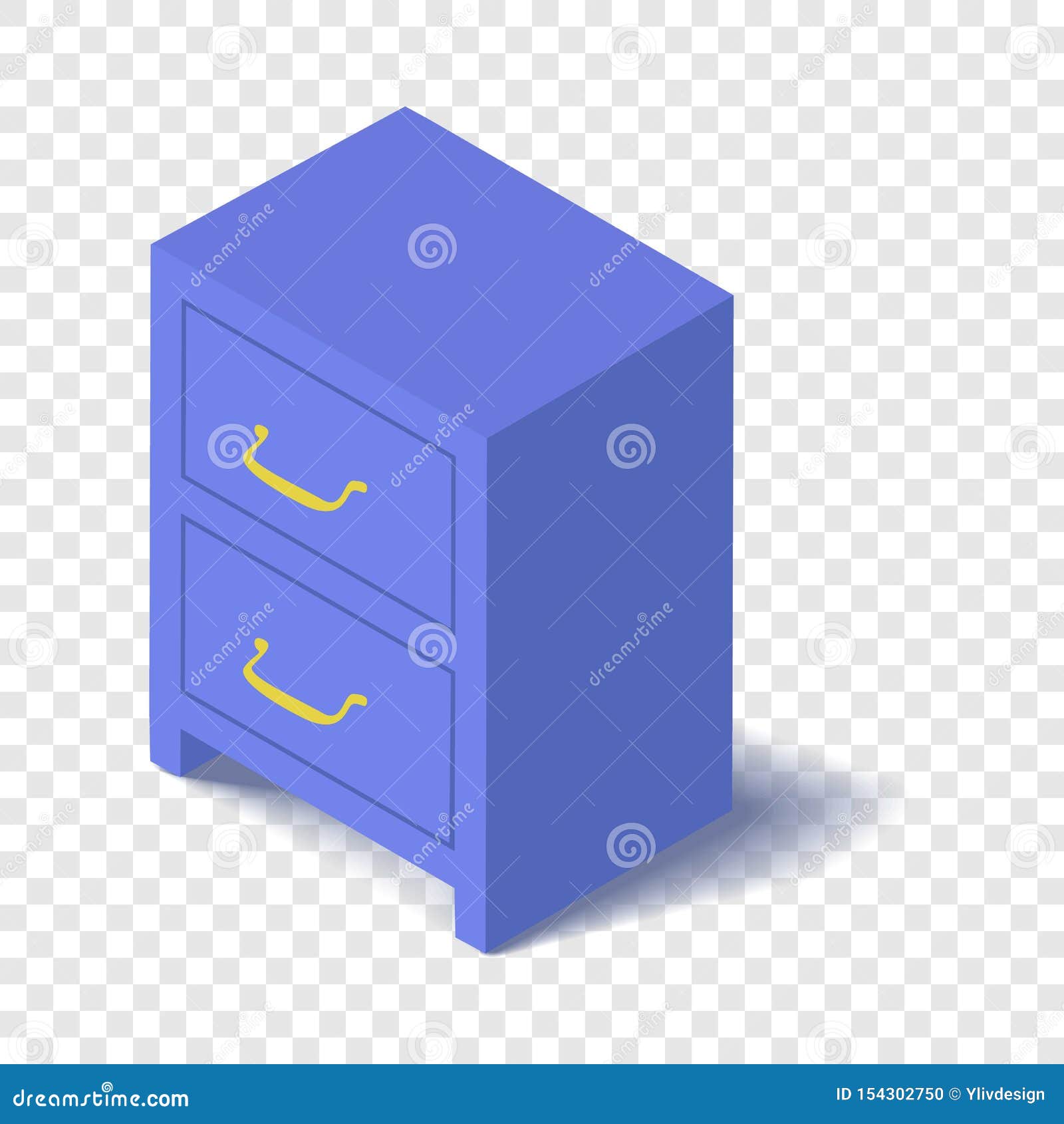 Locker Icon, Isometric 3d Style Stock Vector - Illustration of drawer ...