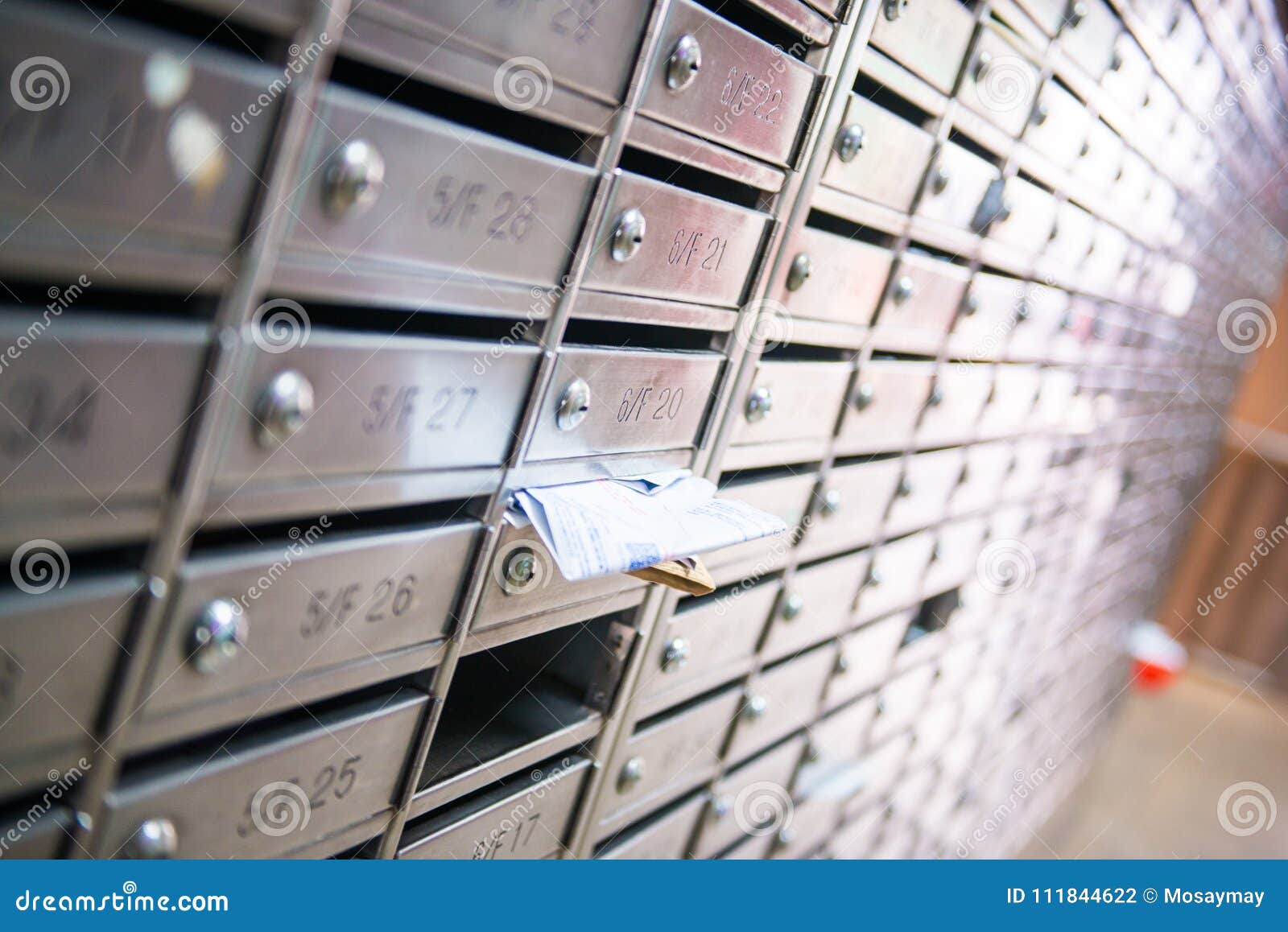 Locker Mail Boxes for Documents and Letters Stock Photo - Image of ...