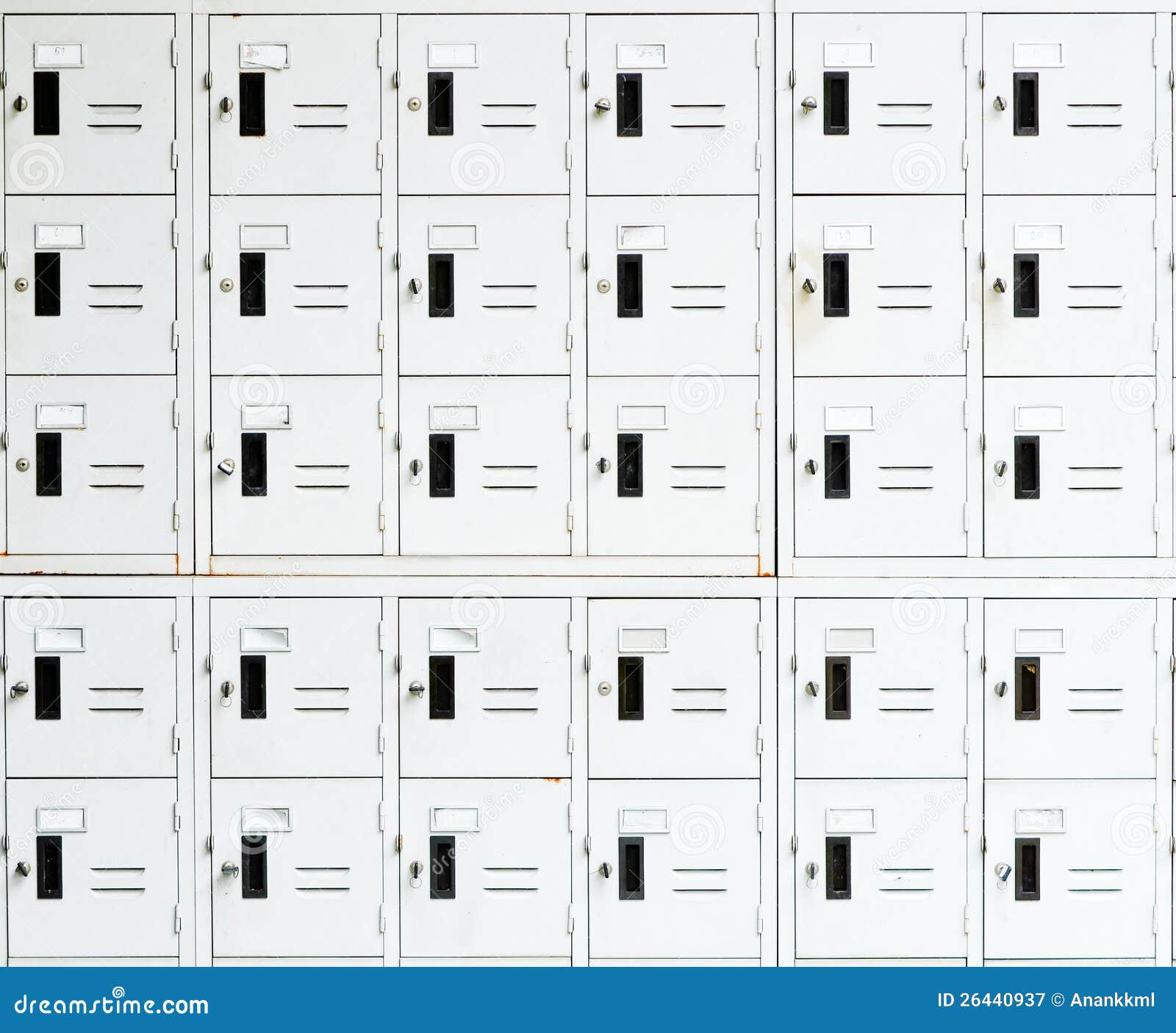 Locker with many cells stock image. Image of secure, security - 26440937