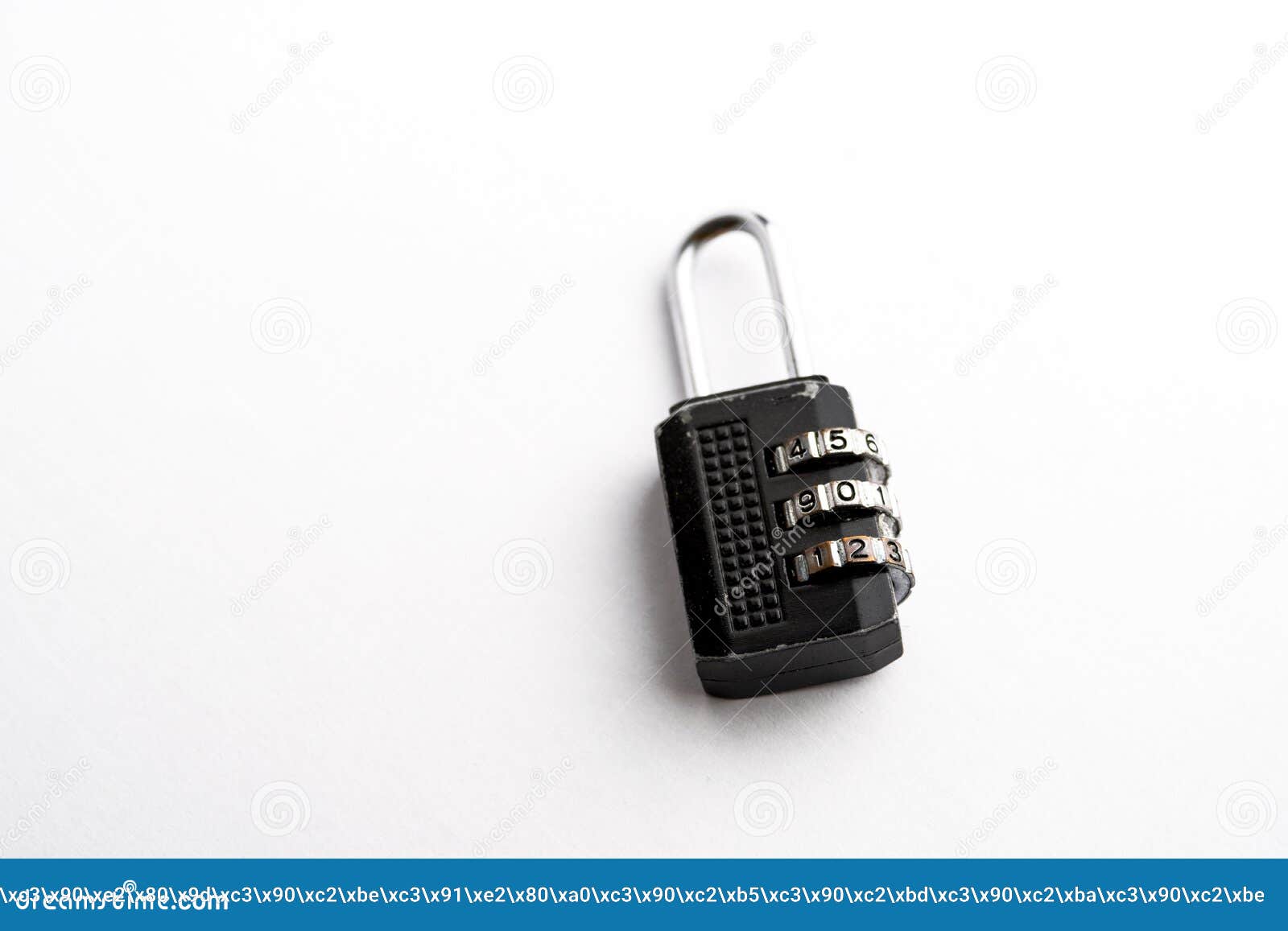 Locker with a Pin Code Isolated on White Background Stock Image - Image ...