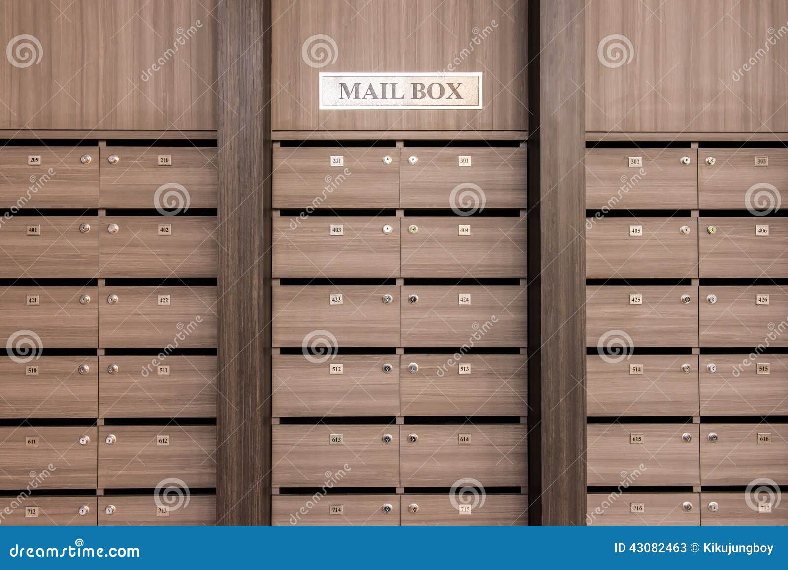 Locker Post Box or Mail Box Stock Image - Image of arrangement ...
