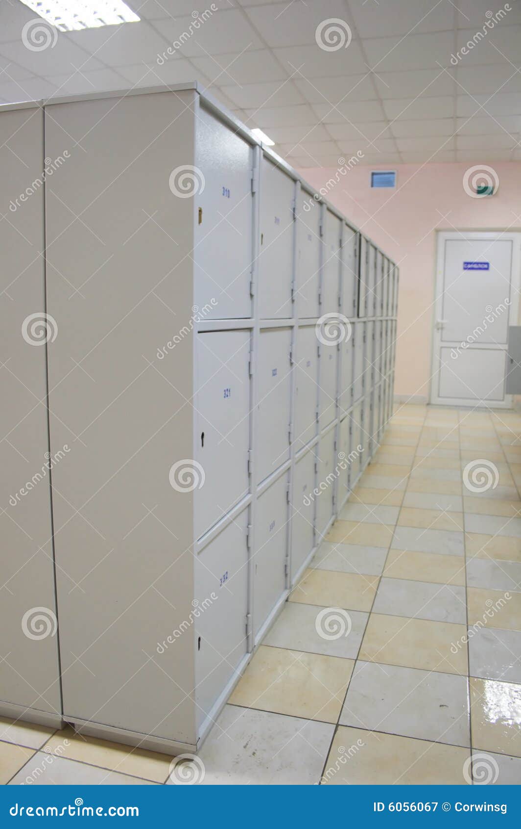 Locker room stock image. Image of closed, treasure, corridor - 6056067