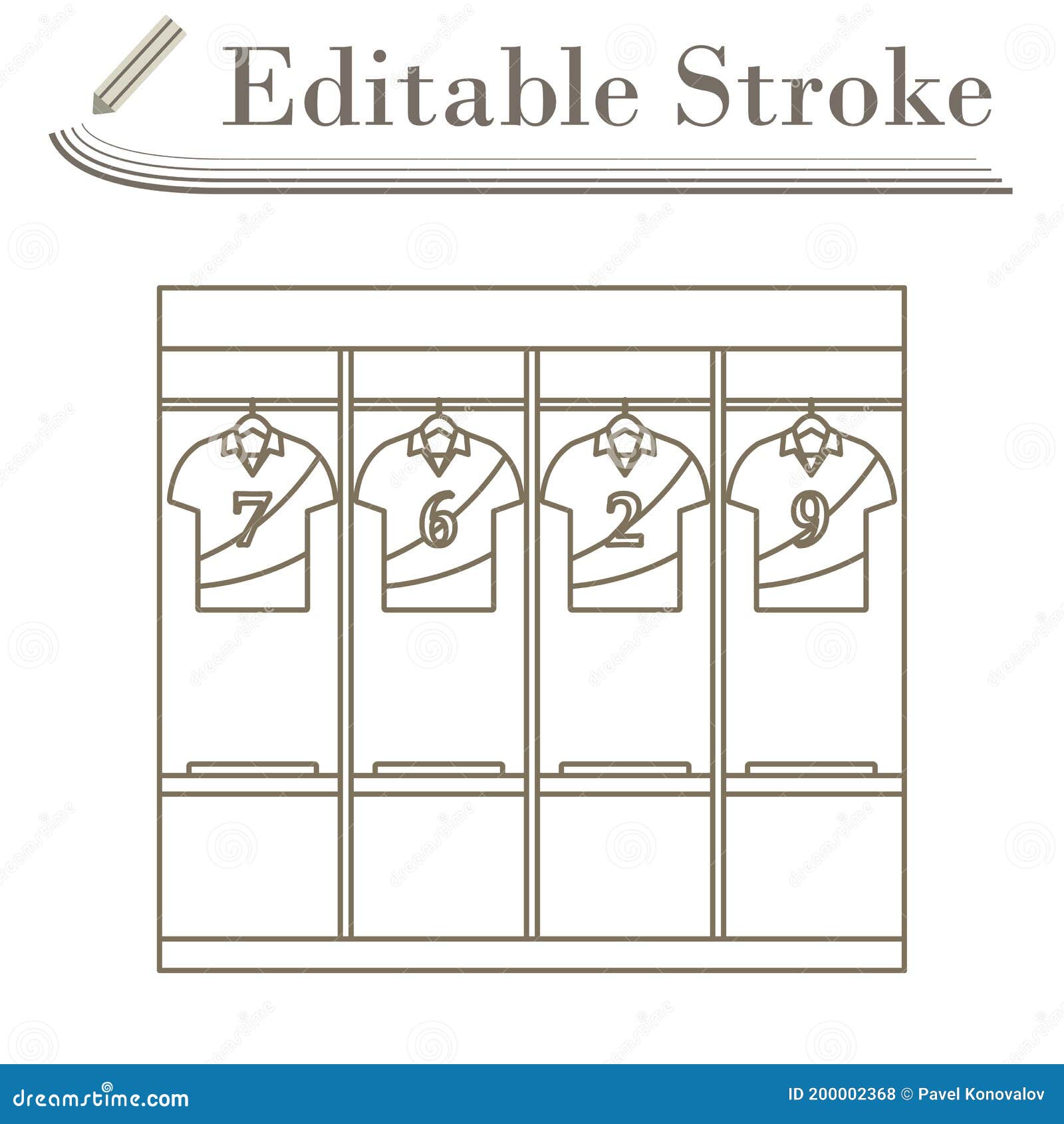 Locker Room Icon stock vector. Illustration of indoor - 200002368