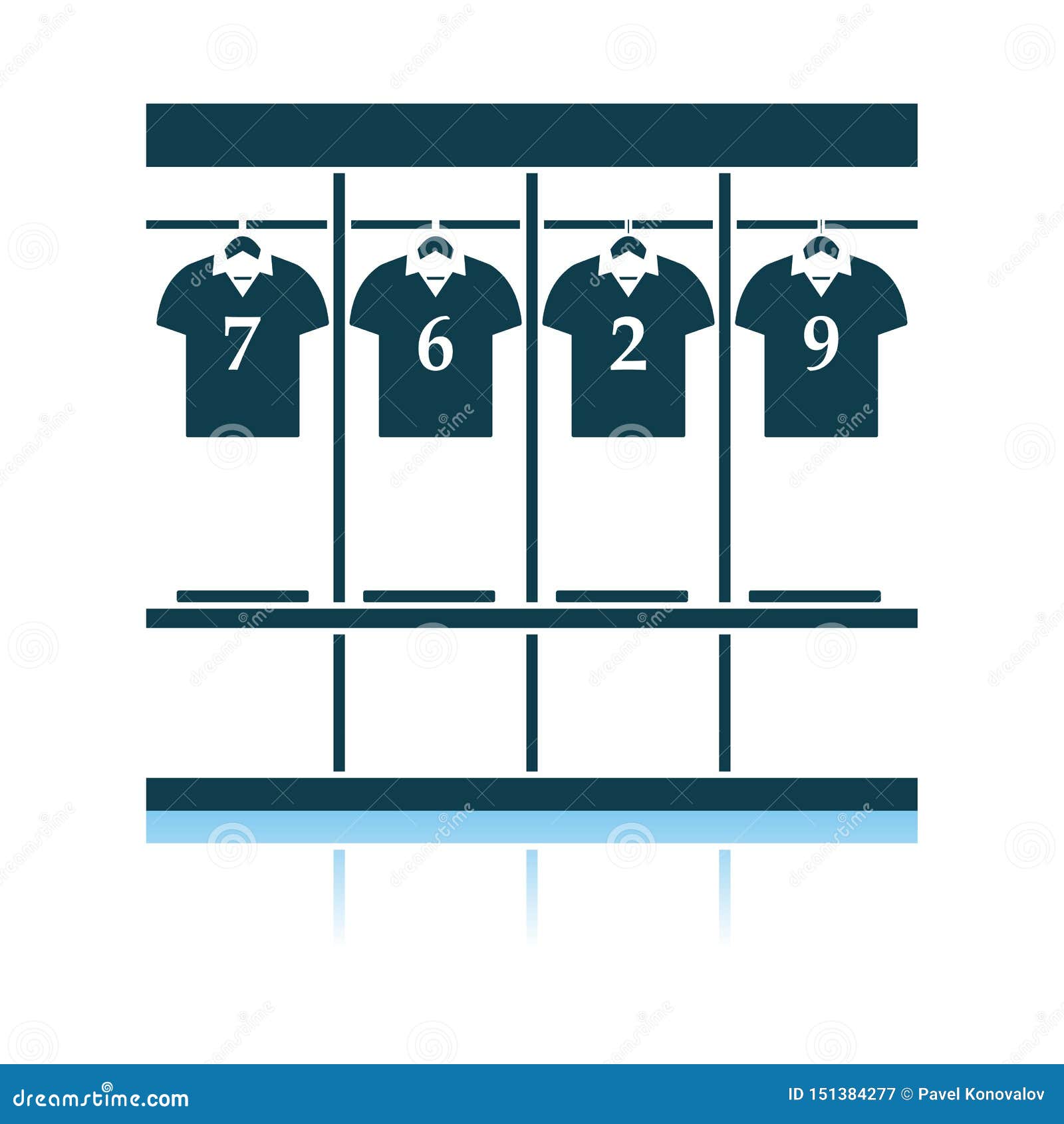 Locker Room Icon stock vector. Illustration of changing - 151384277