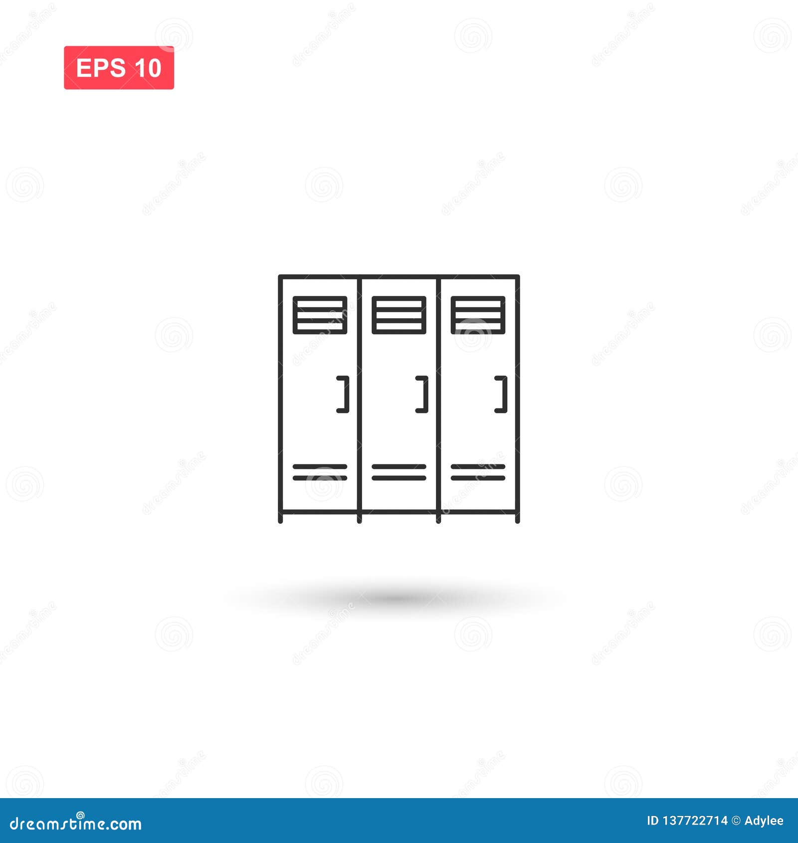 Locker Room Icon Vector Design Isolated 4 Stock Vector - Illustration ...