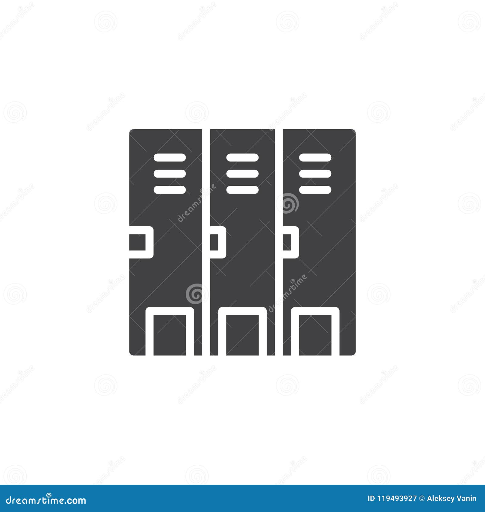 Locker room vector icon stock vector. Illustration of pictogram - 119493927