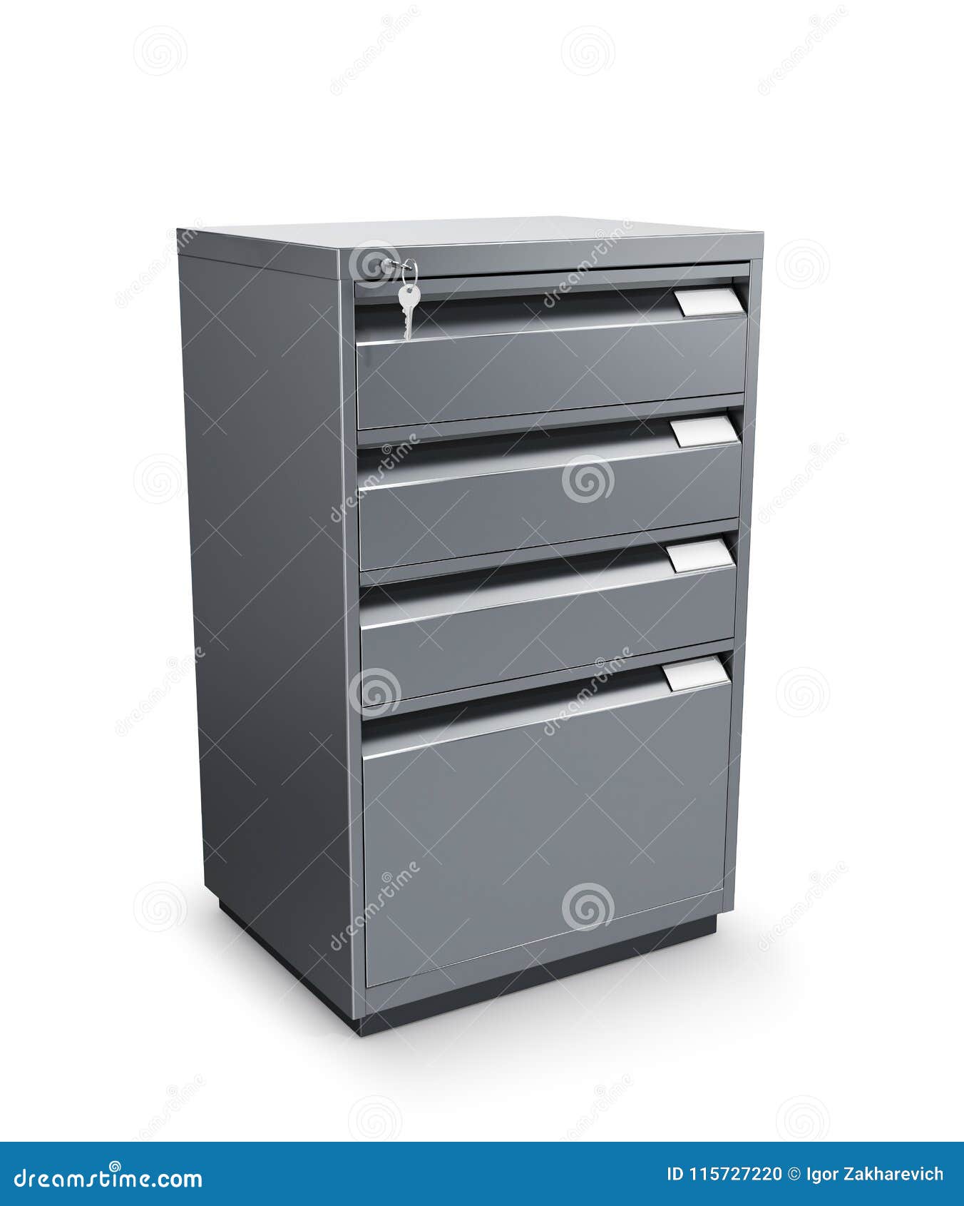 Locker for Storing Documents. Stock Illustration - Illustration of ...