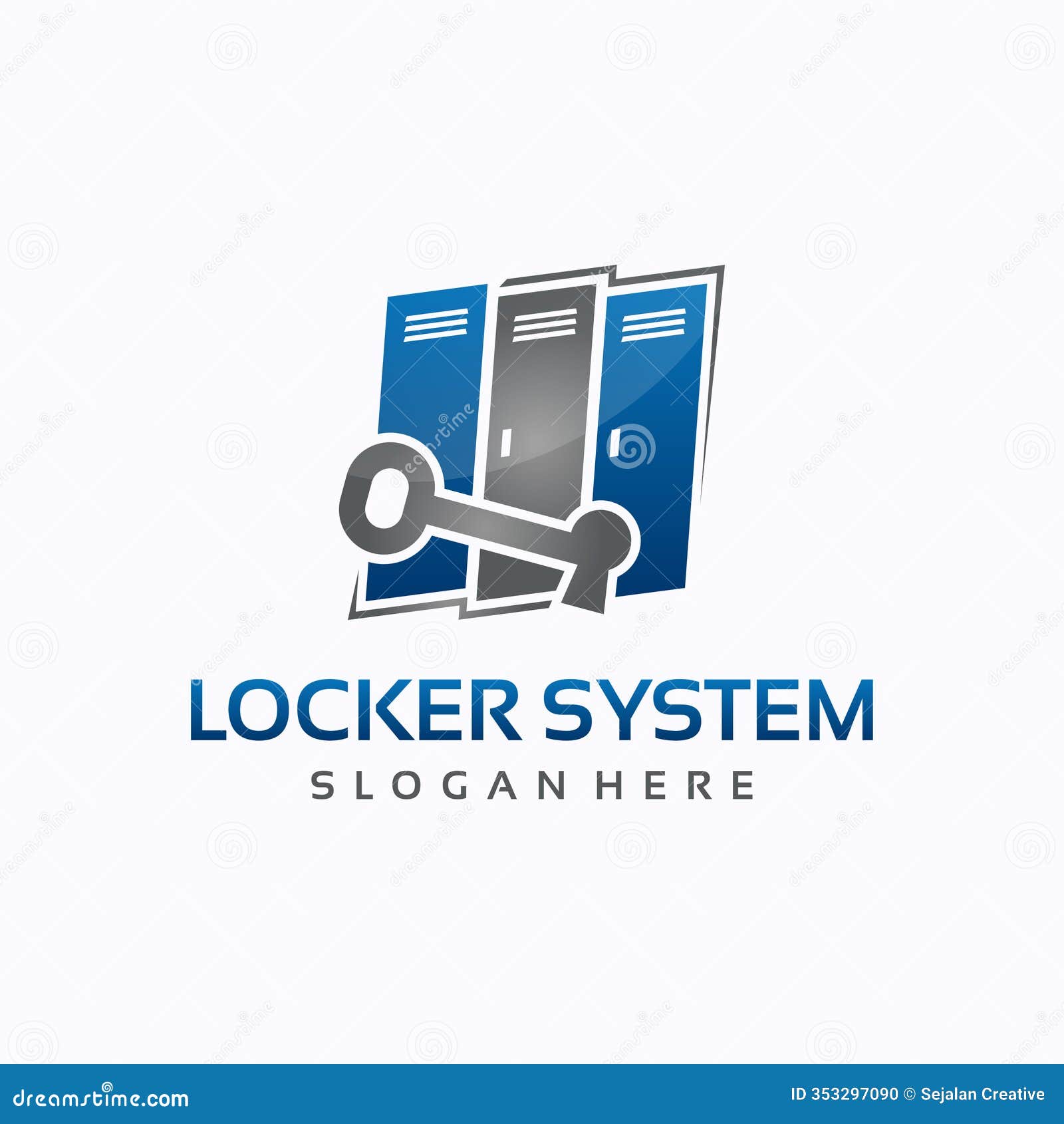 Locker System Logo Design Template Stock Illustration - Illustration of ...