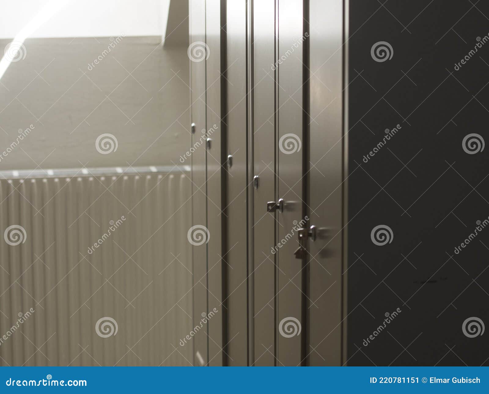 Locker at the Workplace for Changing Clothes Stock Image - Image of ...