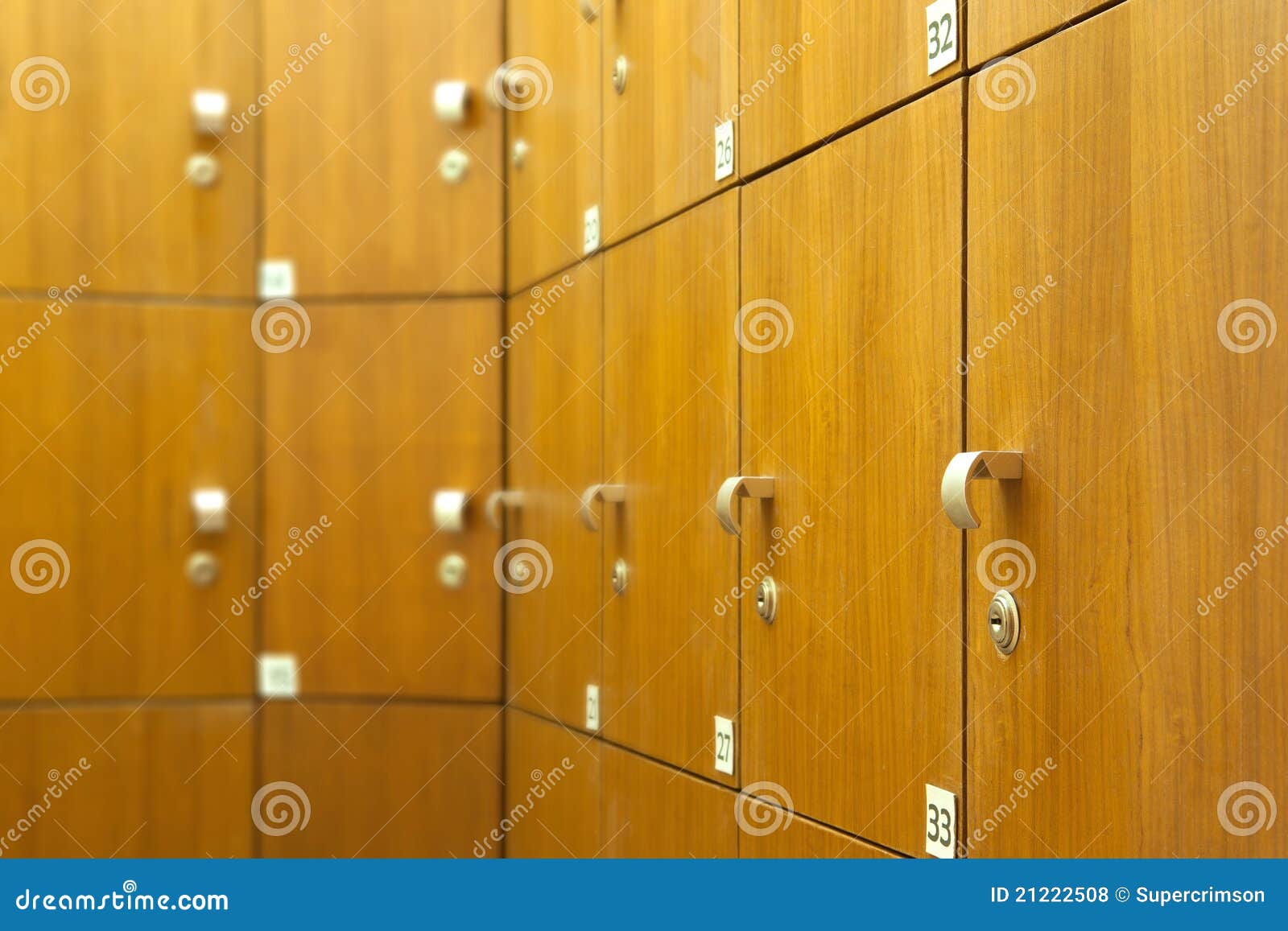 Lockers in Changing Room stock photo. Image of station - 21222508