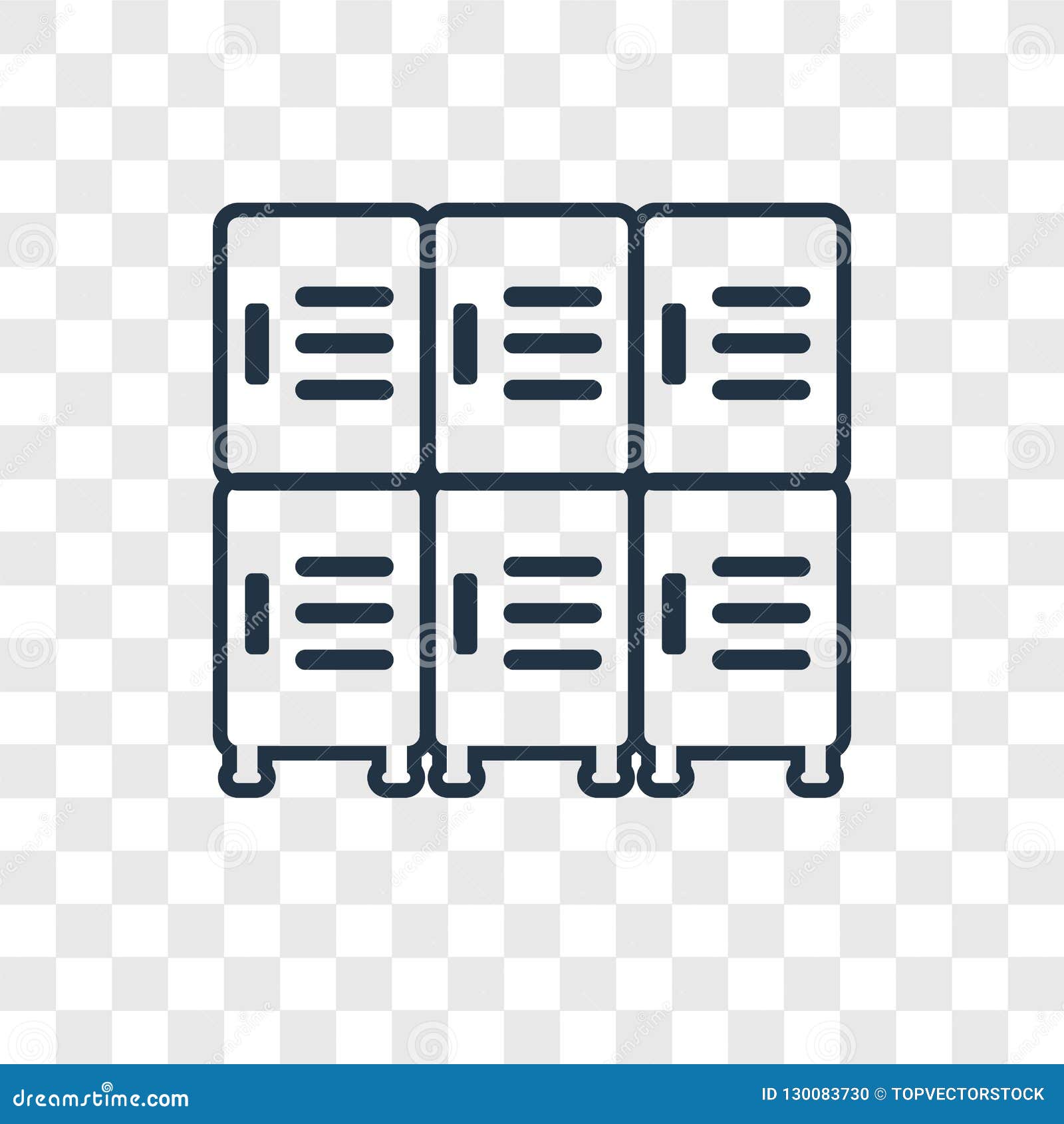 Lockers Linear Icon. Modern Outline Lockers Logo Concept On Whit ...