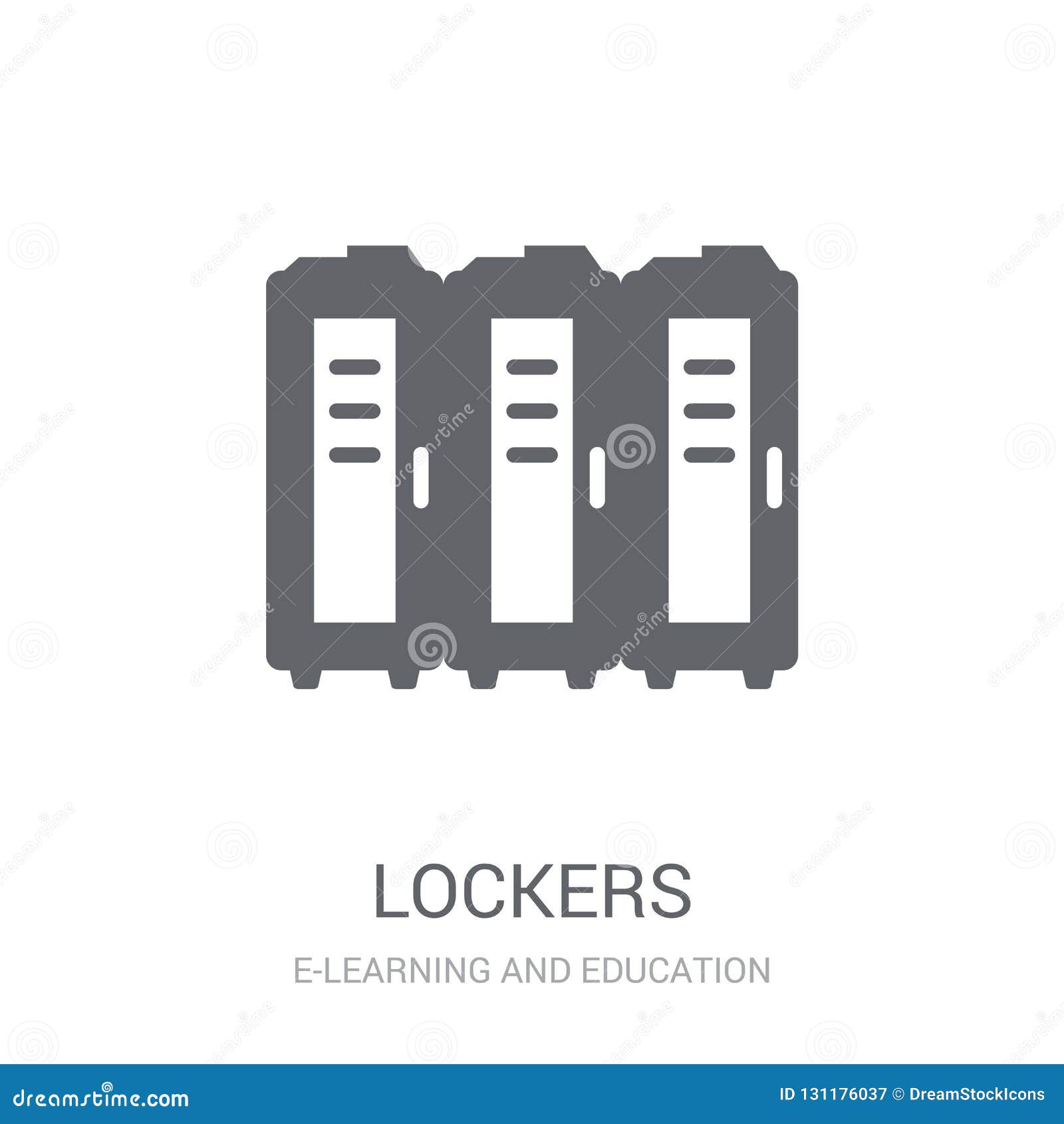 Lockers Icon. Trendy Lockers Logo Concept On White Background Fr ...