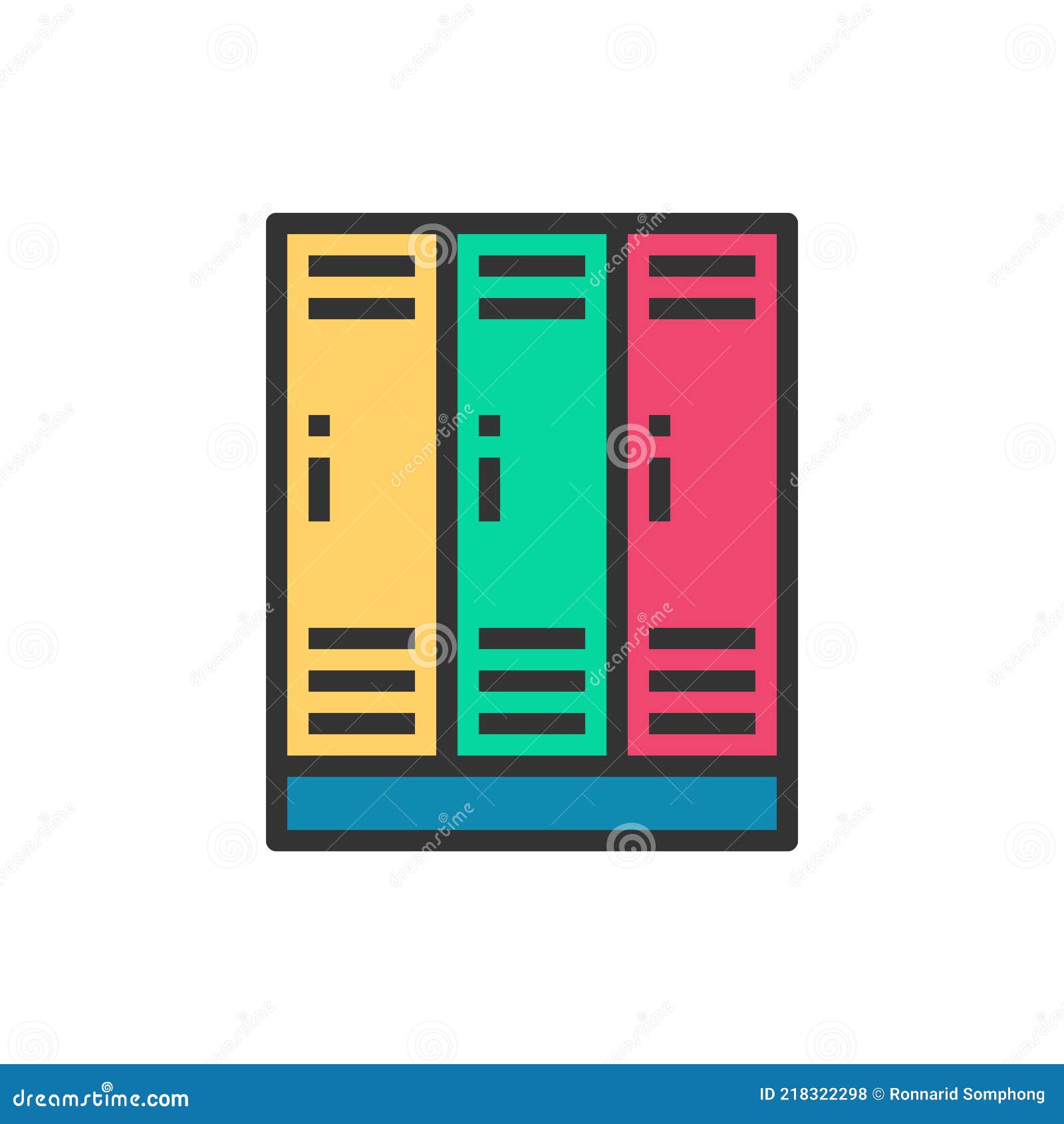 Lockers Icon. Trendy Lockers Logo Concept On White Background Fr ...