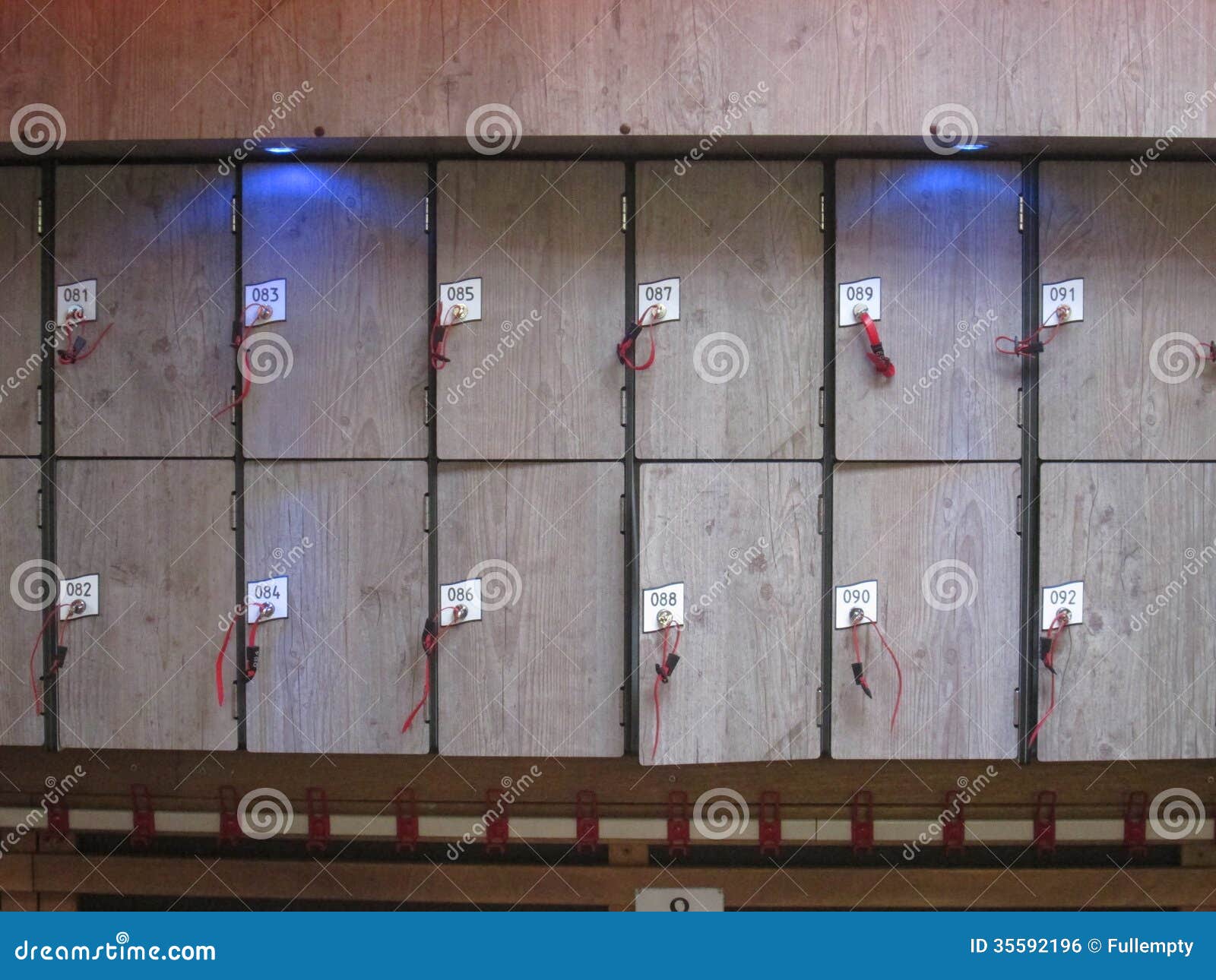 Lockers with numbers stock photo. Image of gymnasium - 35592196