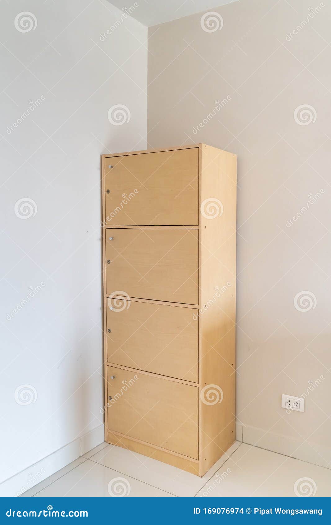 The Lockers are Placed in the Corner of the Room, the Interior of the ...