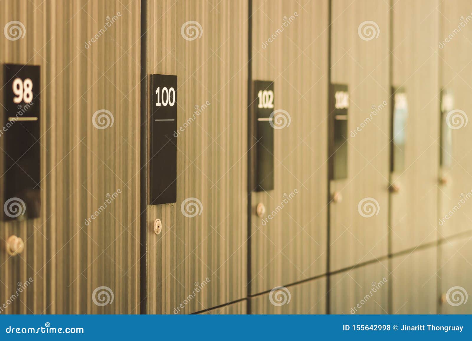 Lockers Room for Storing Musical Instruments Stock Photo - Image of ...