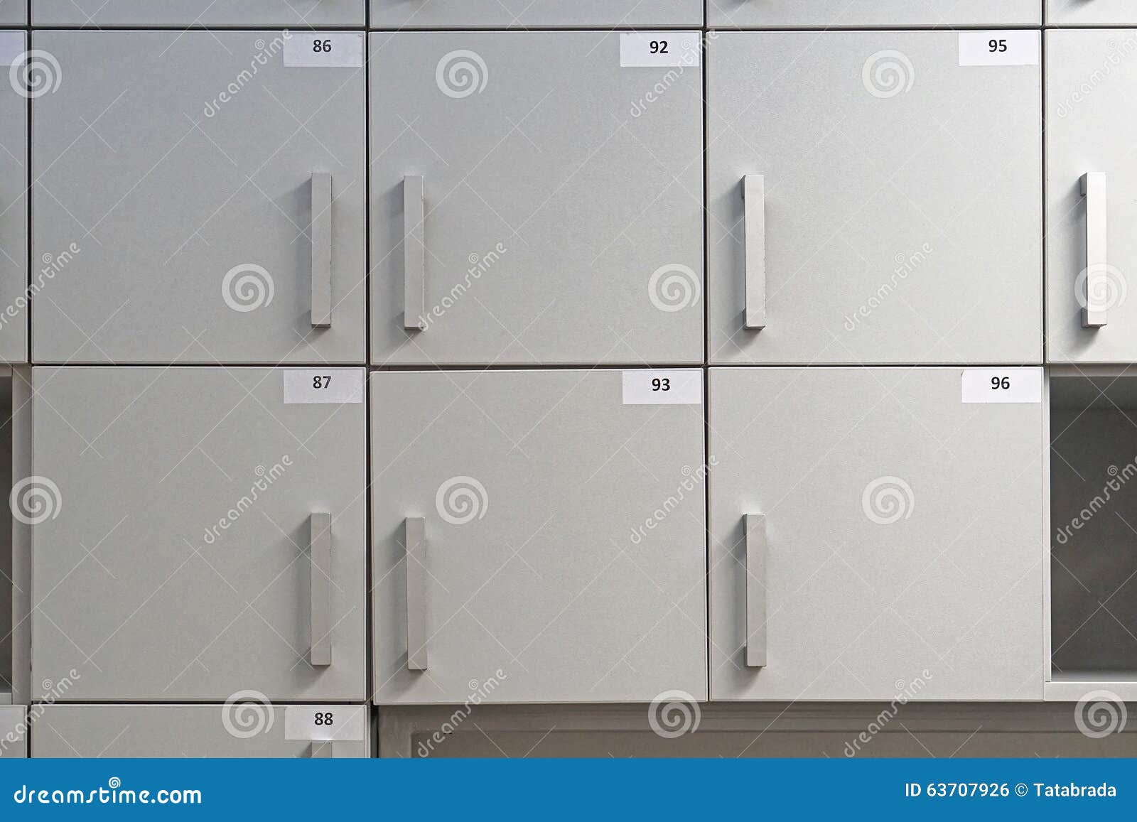 Lockers stock photo. Image of change, numbers, compartments - 63707926