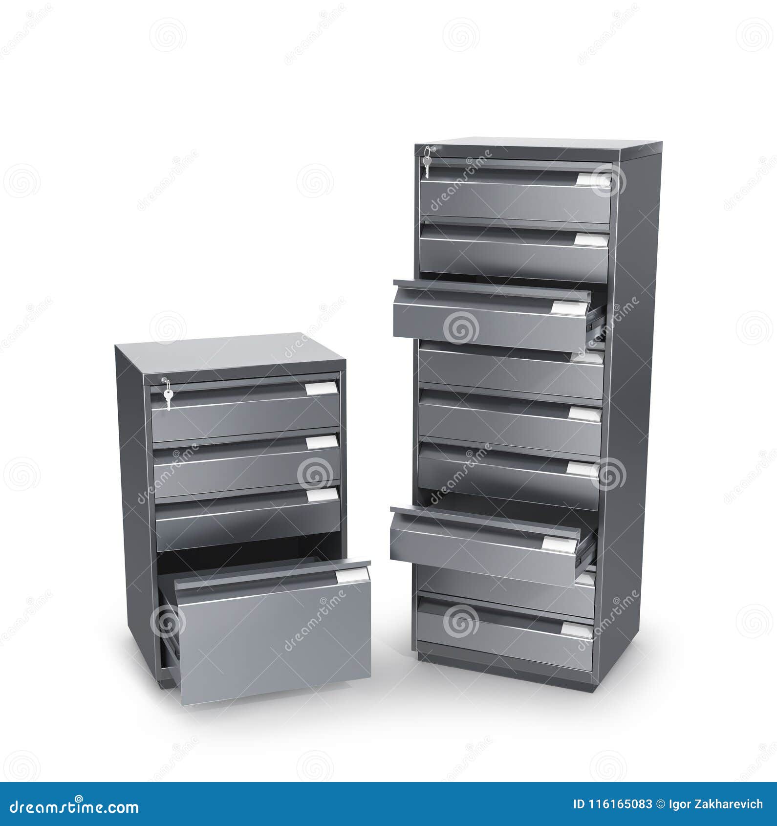Lockers for Storing Documents. Stock Illustration - Illustration of ...