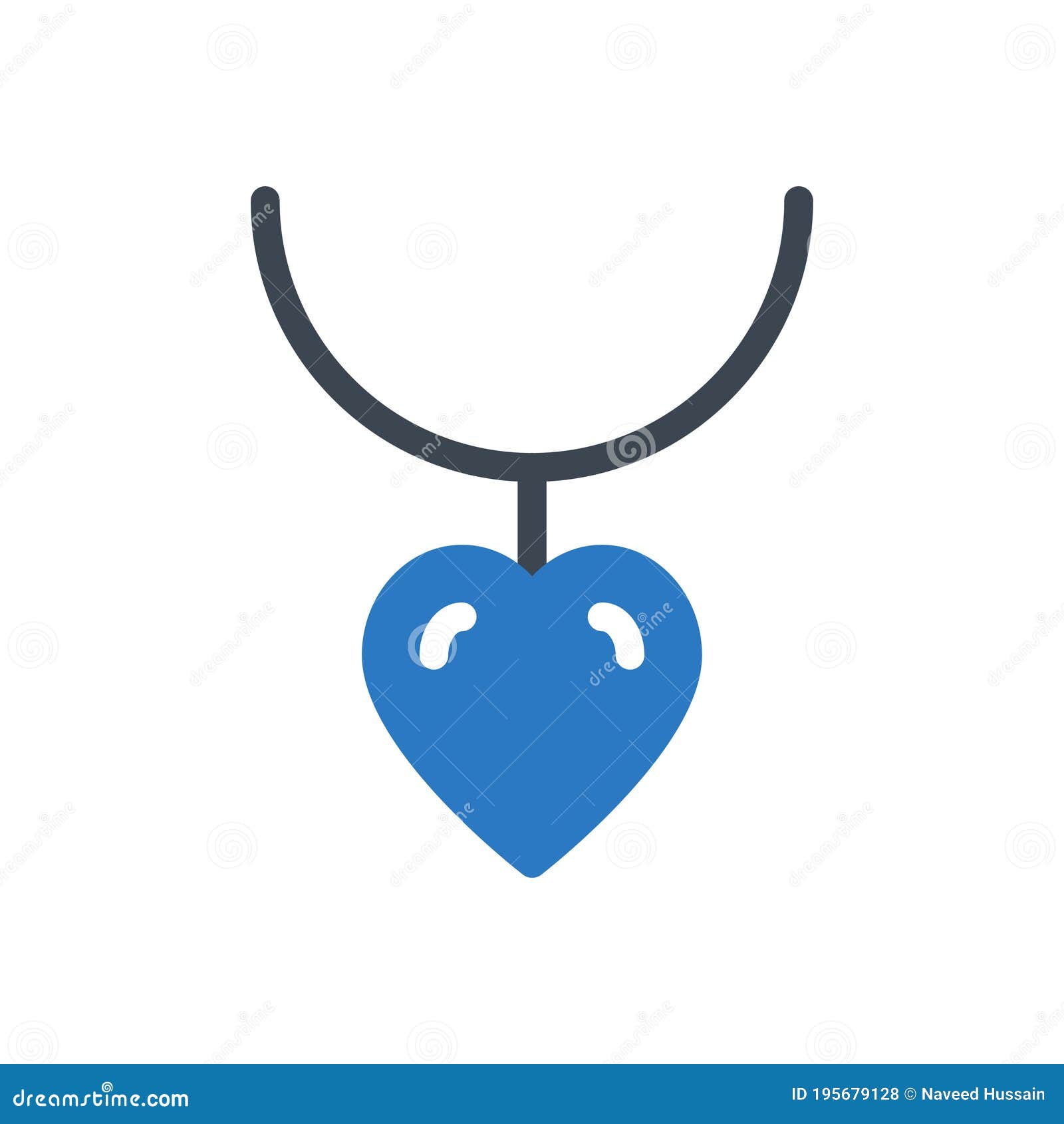 Locket Vector Double Colour Icon Stock Vector - Illustration of luxury ...