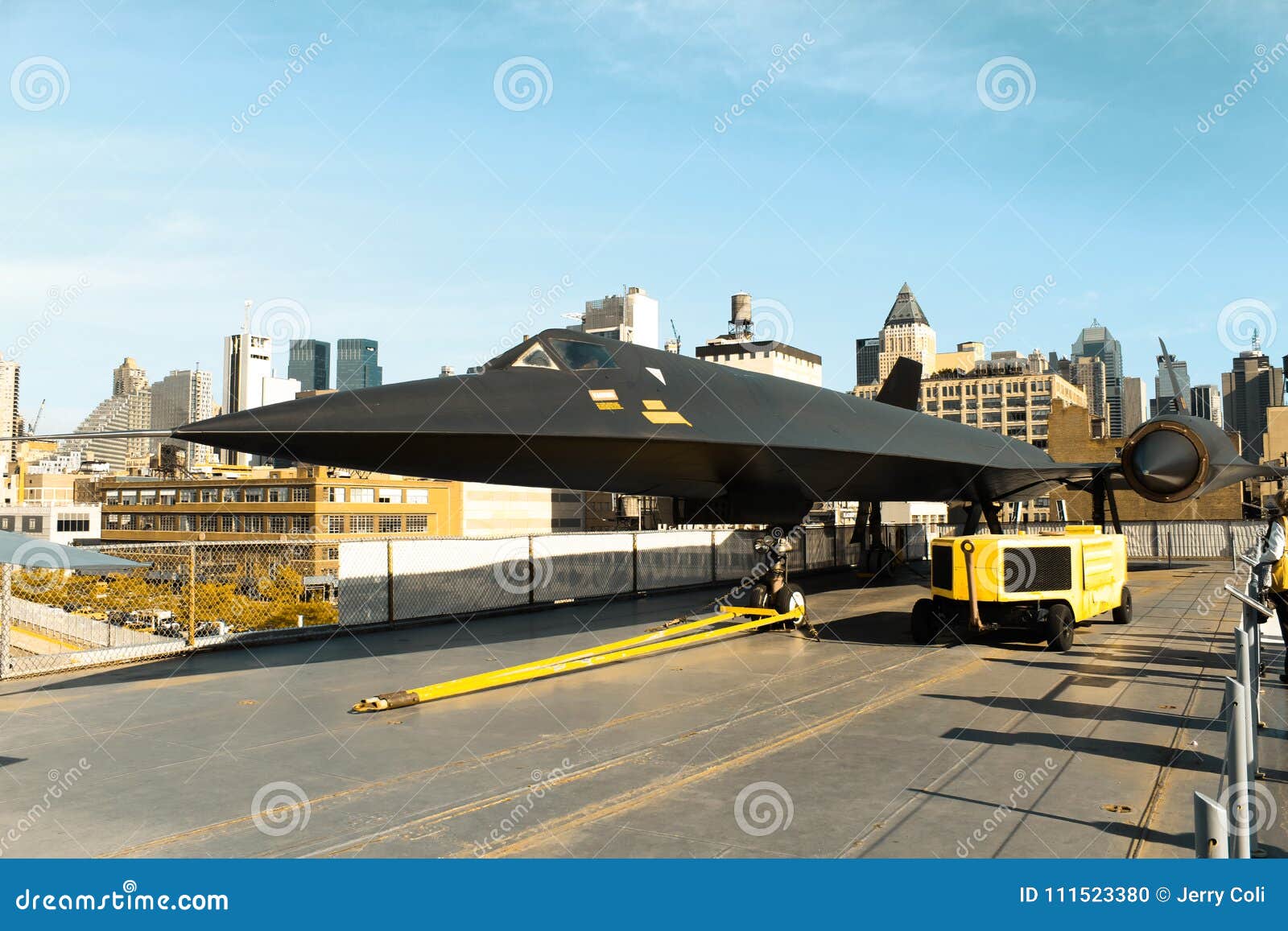 Lockheed a-12 Blackbird on the Intrepid Museum Flight Deck. Editorial ...