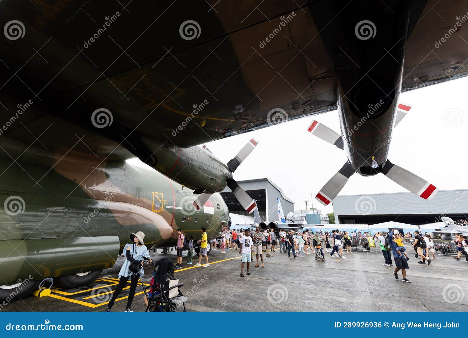 Lockheed C-130 Hercules Static Display Editorial Photo - Image of ...