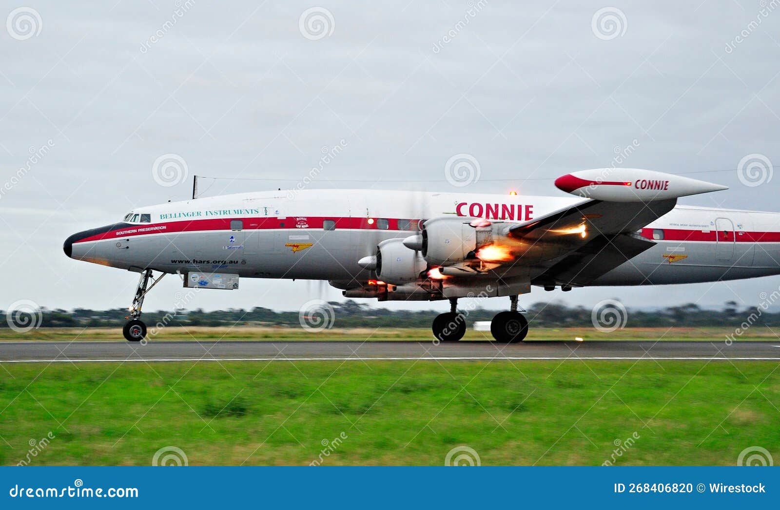 Lockheed Constellation Against the Sky at the Avalon Airshow in Geelong ...