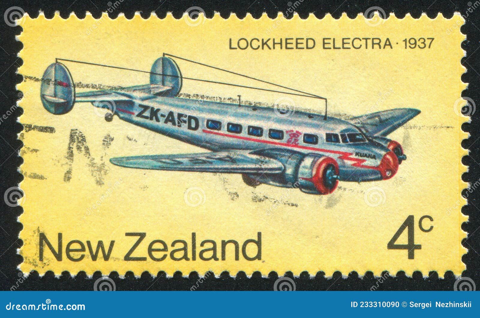 Lockheed Electra plane editorial image. Image of model - 233310090