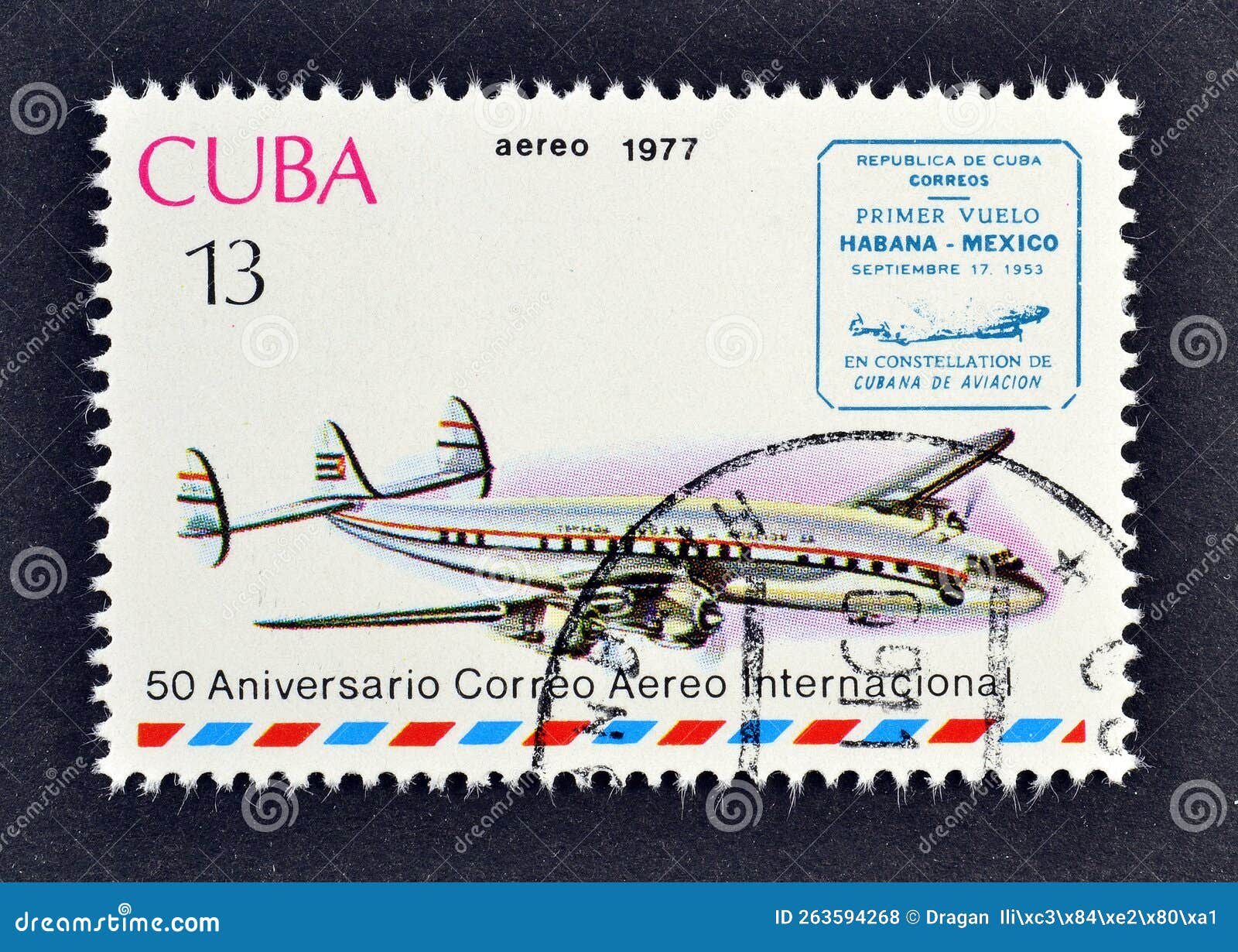 Lockheed L.1049 editorial stock photo. Image of collection - 263594268