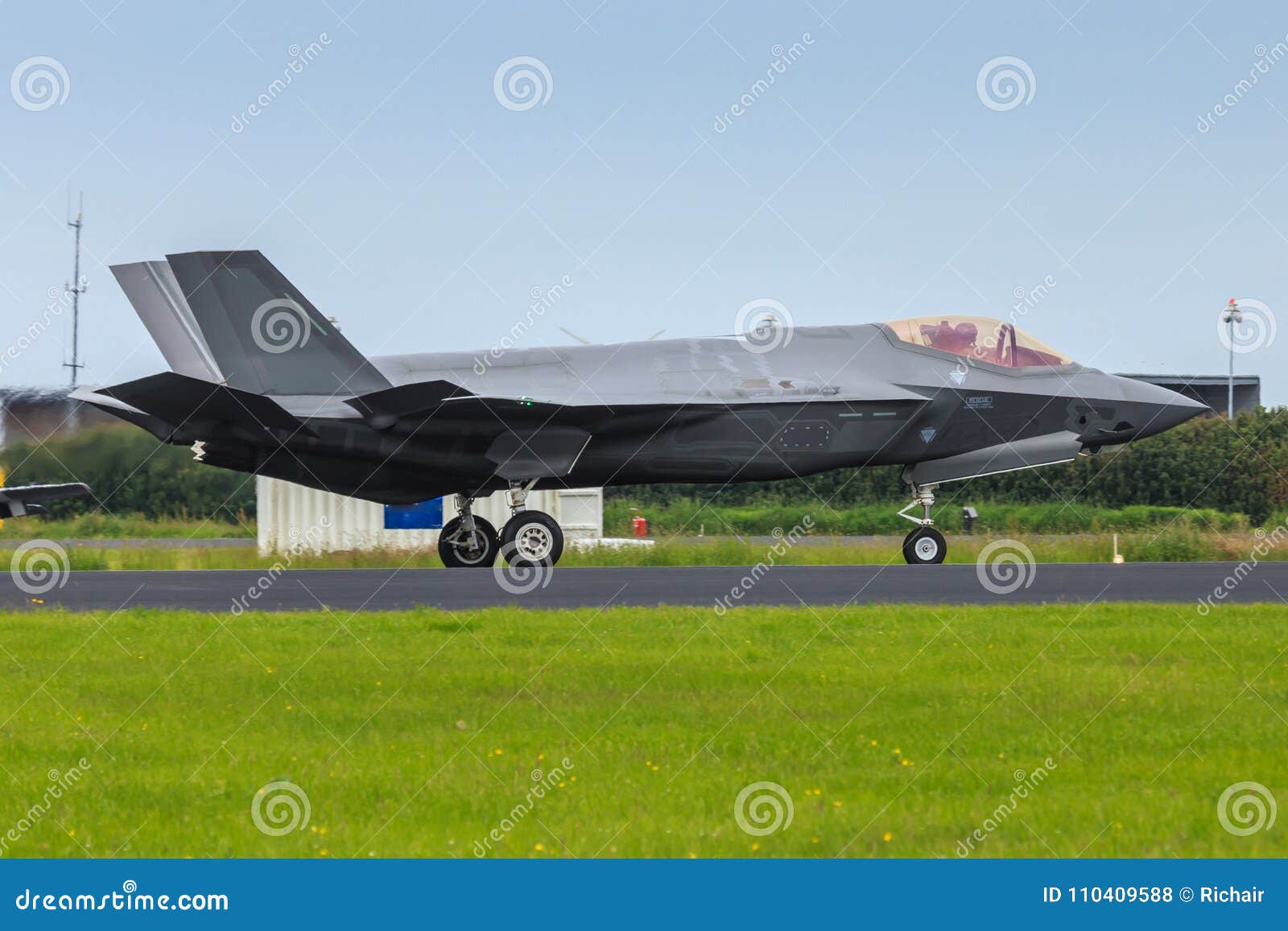 F-35A Lightning II stock photo. Image of generation - 110409588