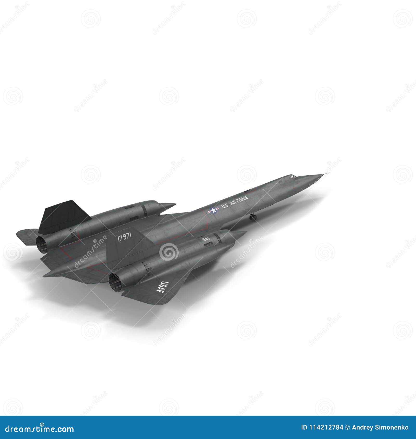 Lockheed SR-71 Blackbird. Vector Drawing Of Strategic Reconnaissance ...
