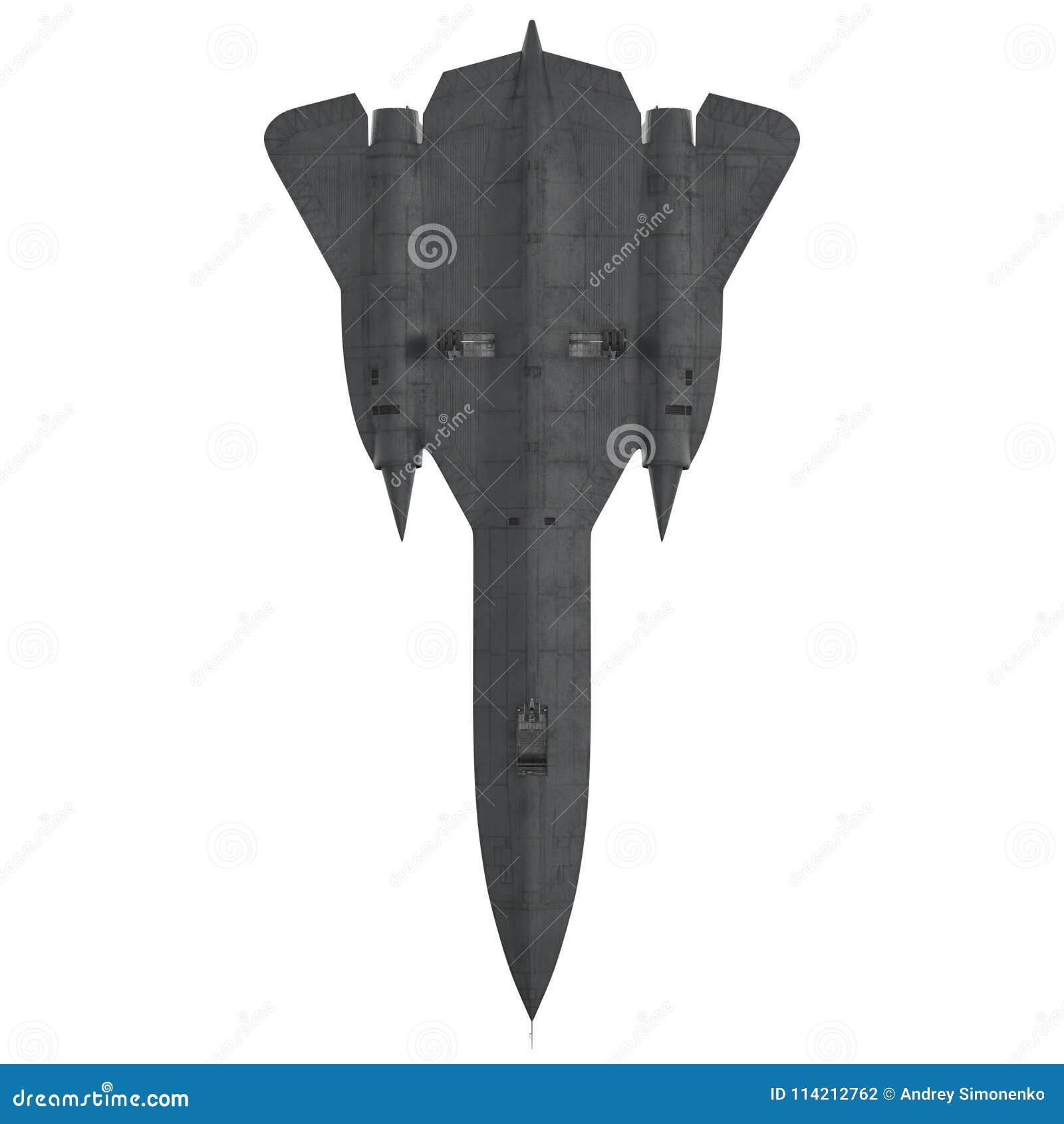 Lockheed SR-71 Blackbird. Vector Drawing Of Strategic Reconnaissance ...