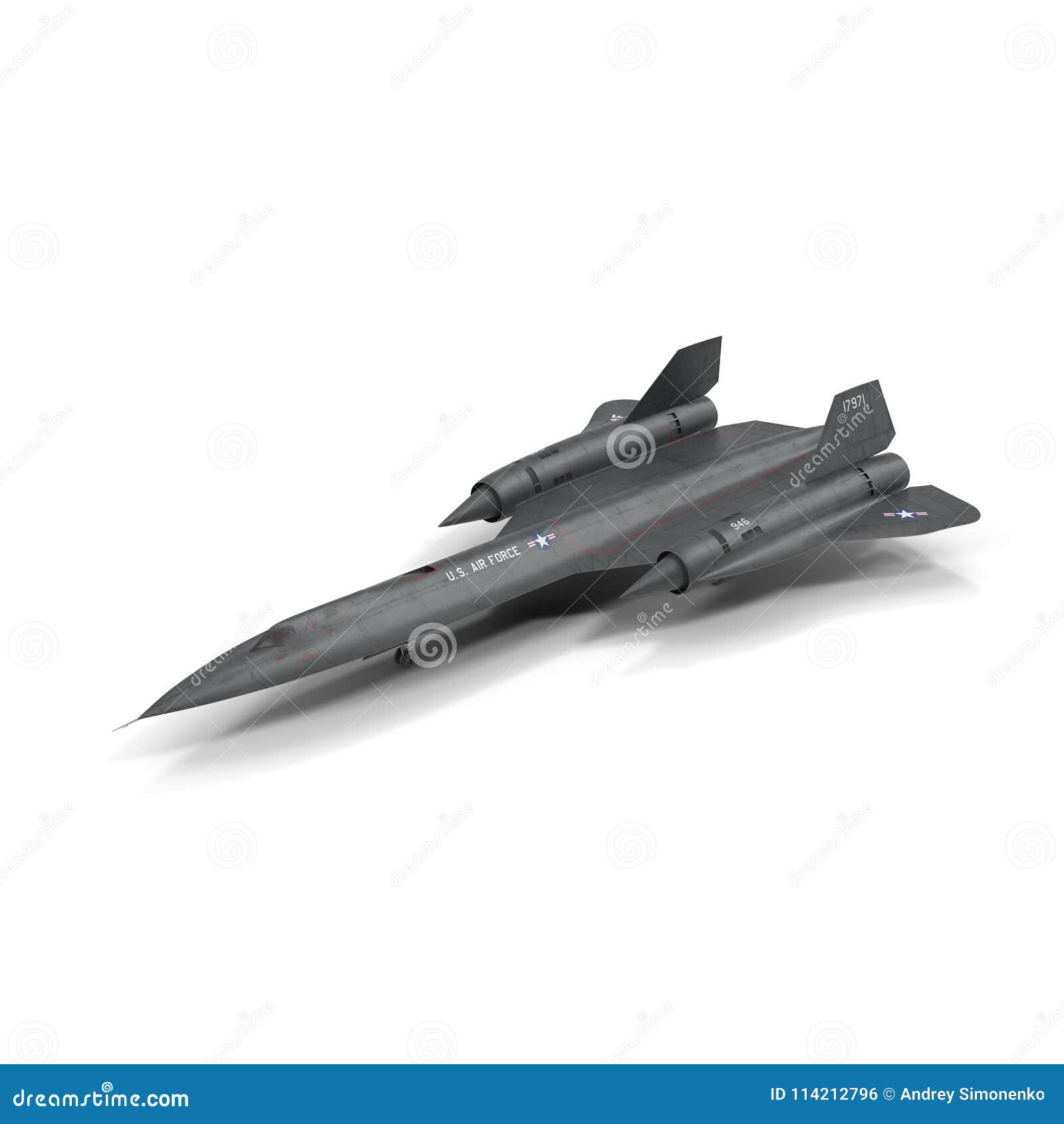 Lockheed SR-71 Blackbird. Vector Drawing Of Strategic Reconnaissance ...