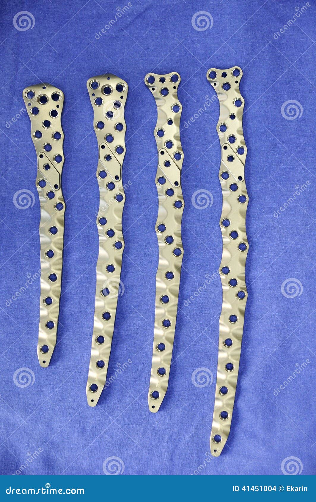 Locking Compression Plate System, Various Sizes. Stock Photo - Image of ...