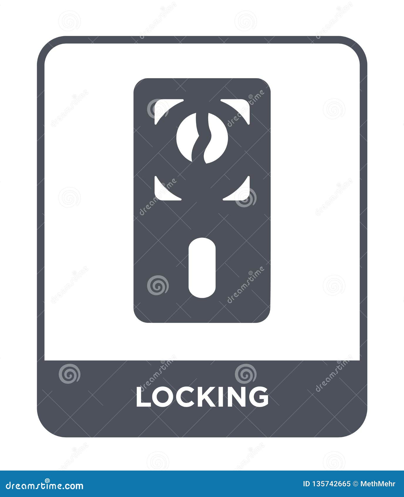 Locking Vector Icon On Transparent Background, Locking Logo Design ...