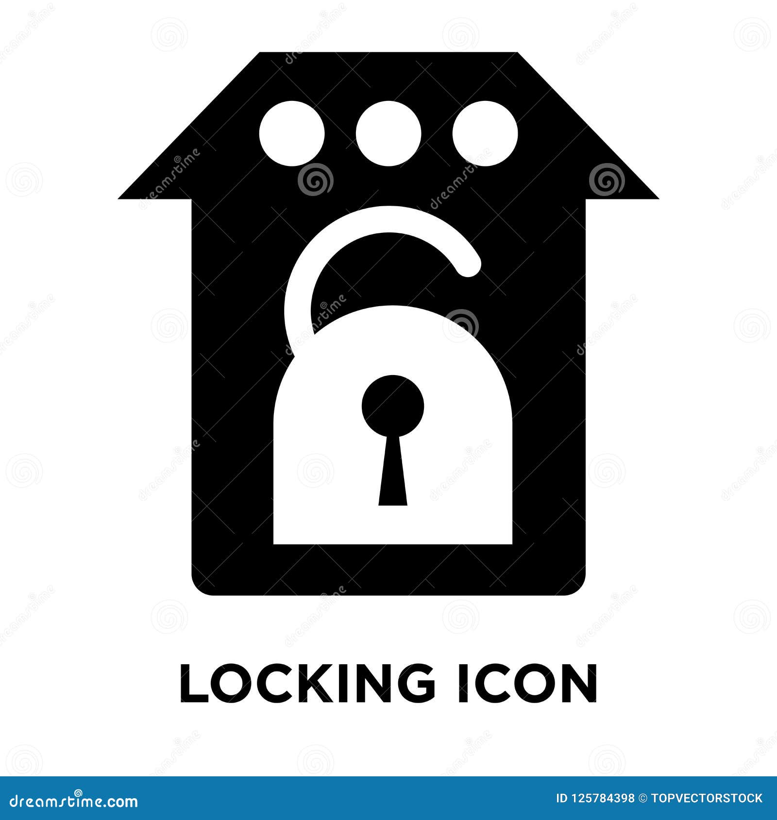Locking Icon Vector Isolated on White Background, Logo Concept O Stock ... Locking Icon Vector Isolated on White Background, Logo Concept O Stock ...