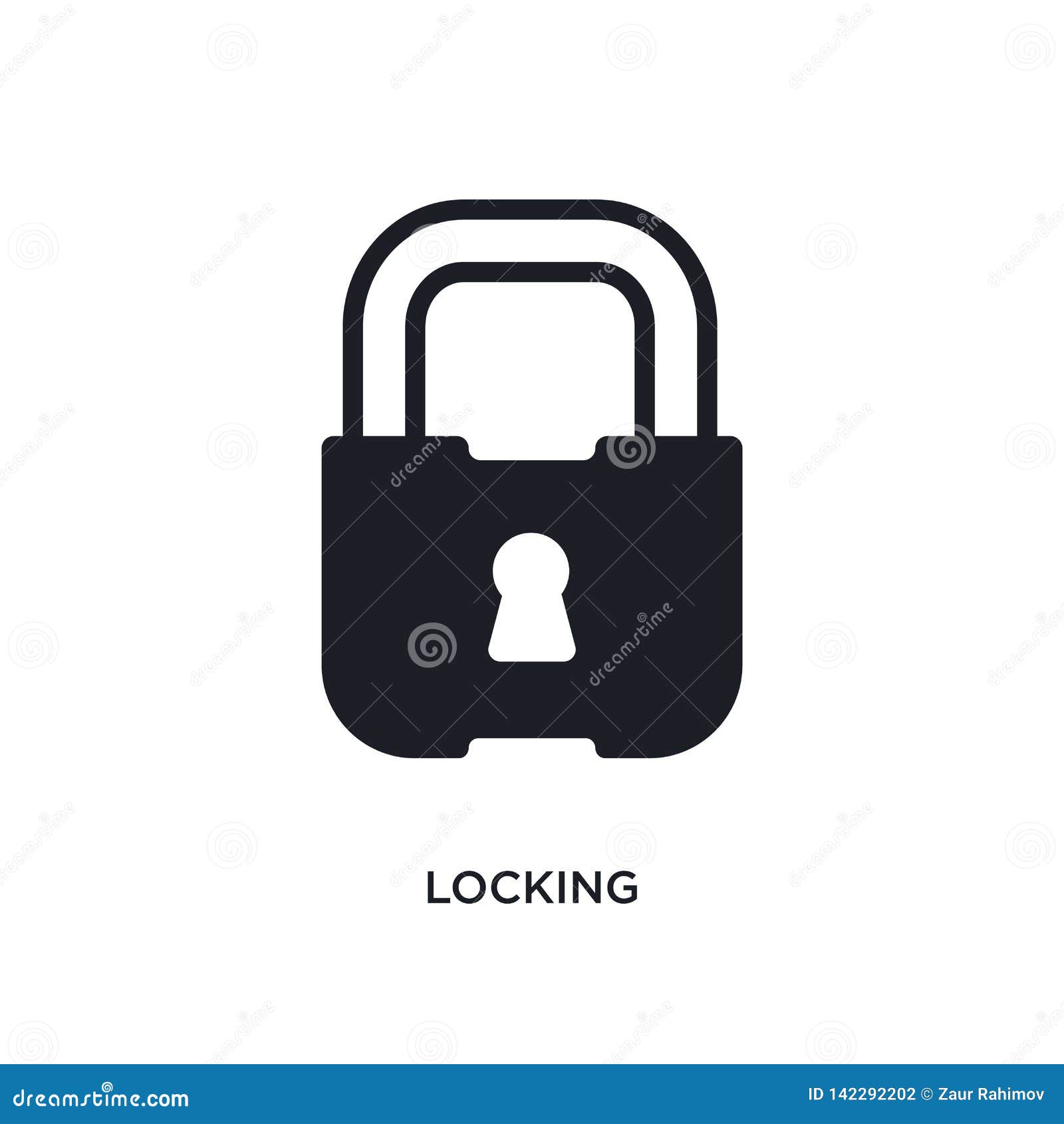 Locking Isolated Icon. Simple Element Illustration From Smart House ... Locking Isolated Icon. Simple Element Illustration From Smart House ...